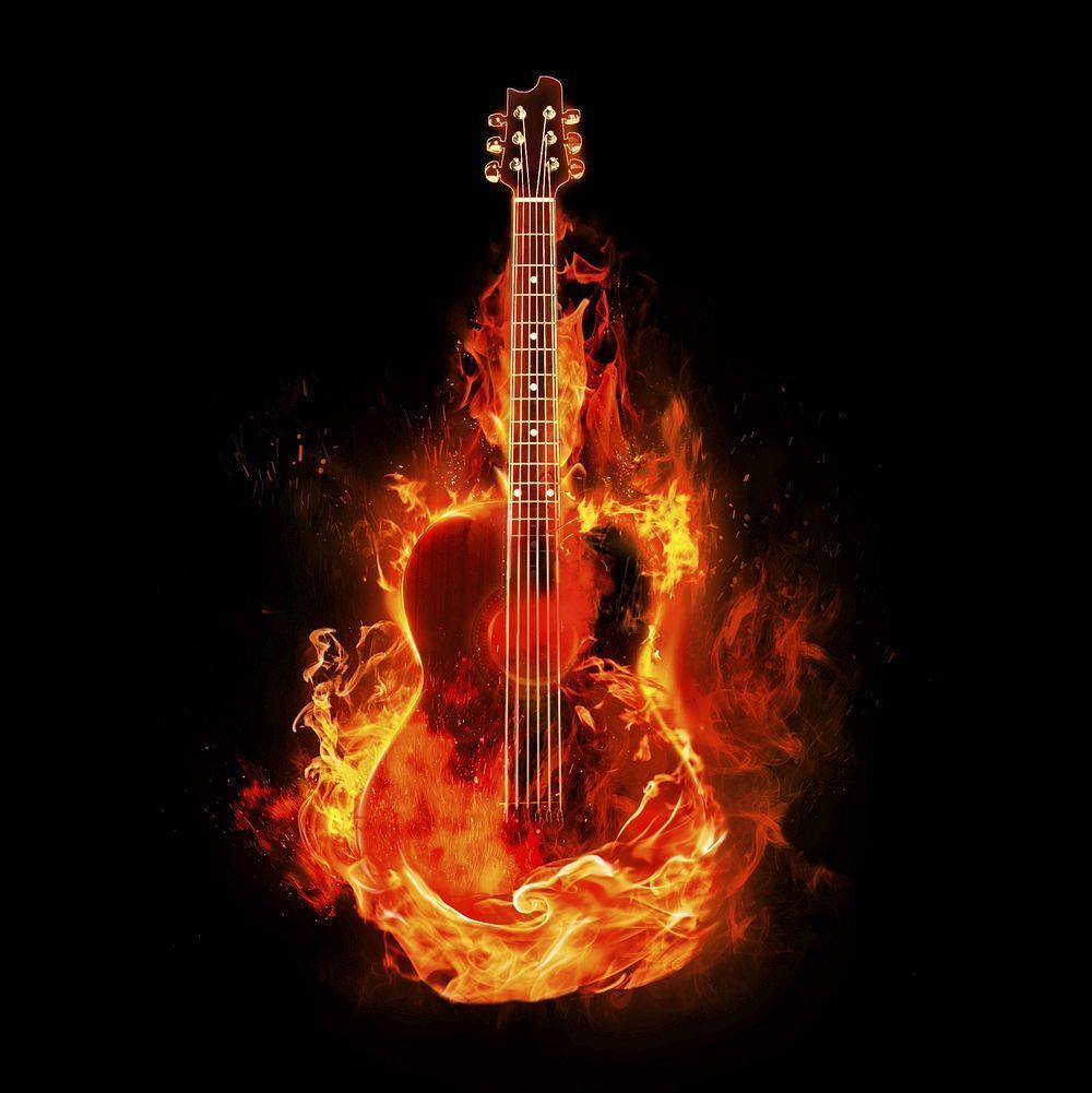 Fire Guitar Wallpapers - Top Free Fire Guitar Backgrounds - WallpaperAccess