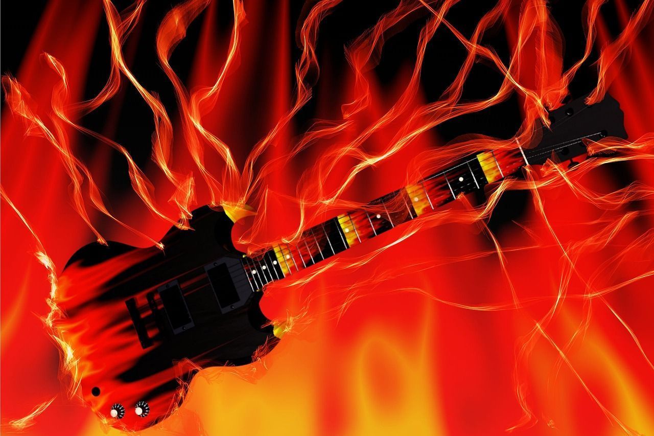 Fire Guitar Wallpapers - Top Free Fire Guitar Backgrounds - WallpaperAccess