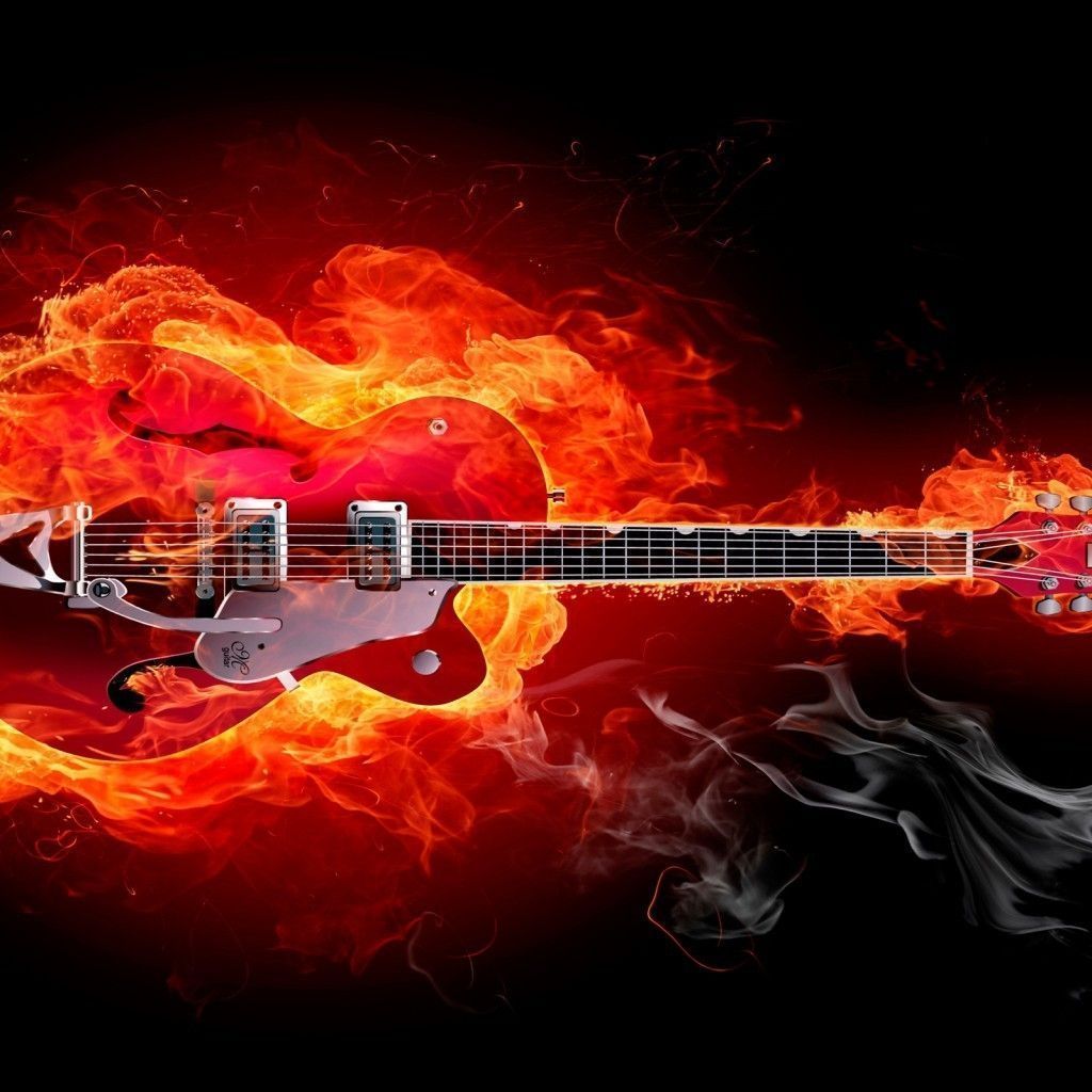 Fire Guitar Wallpapers - Top Free Fire Guitar Backgrounds - WallpaperAccess