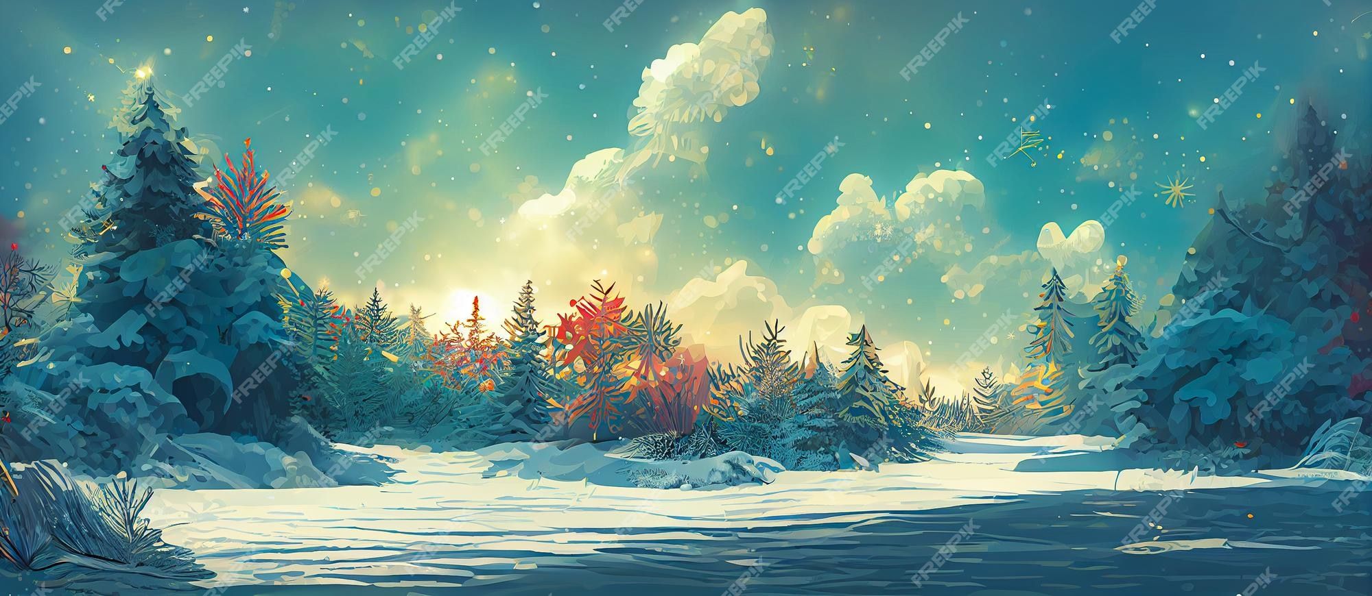 Winter Drawing Wallpapers - Top Free Winter Drawing Backgrounds ...