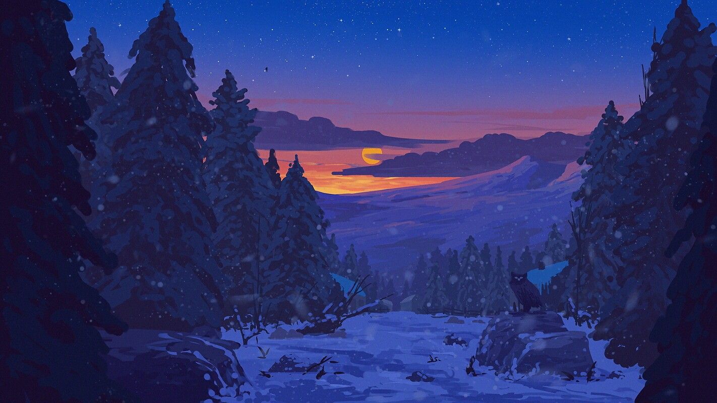 Winter Drawing Wallpapers - Top Free Winter Drawing Backgrounds ...