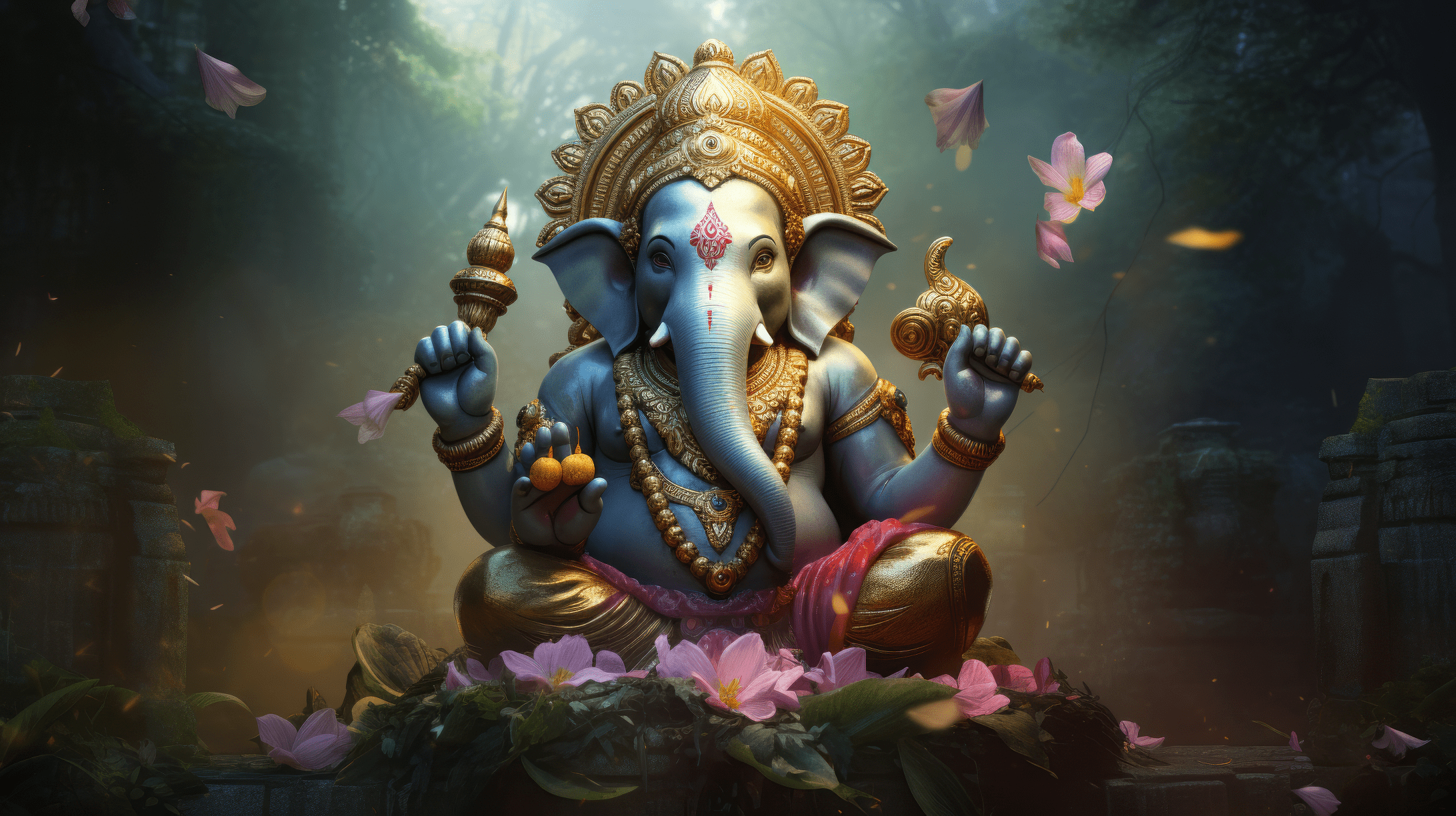 Ganesh Dark Wallpapers - Top Free Ganesh Dark Backgrounds - WallpaperAccess