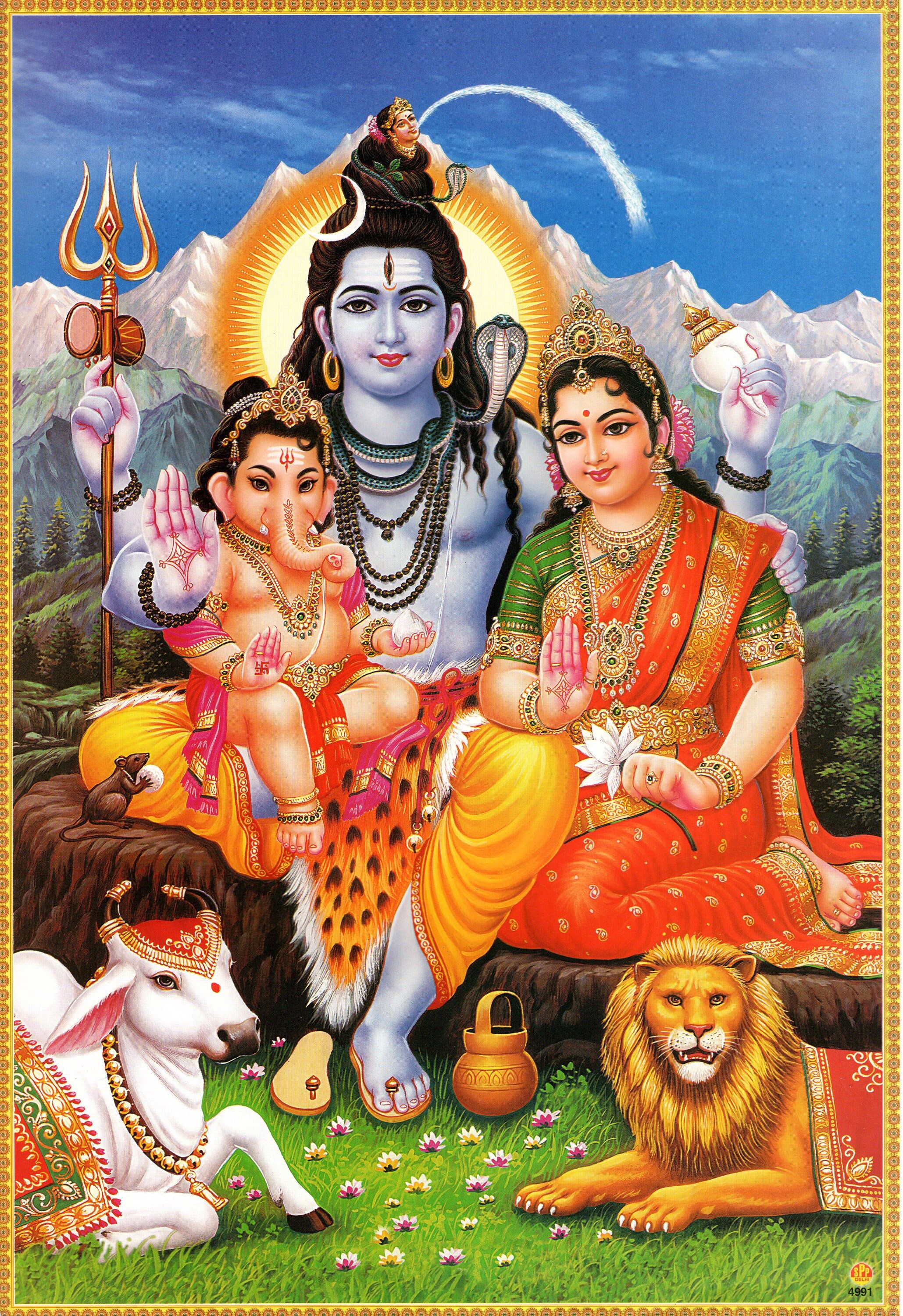 Lord Siva Family Wallpapers - Top Free Lord Siva Family Backgrounds ...