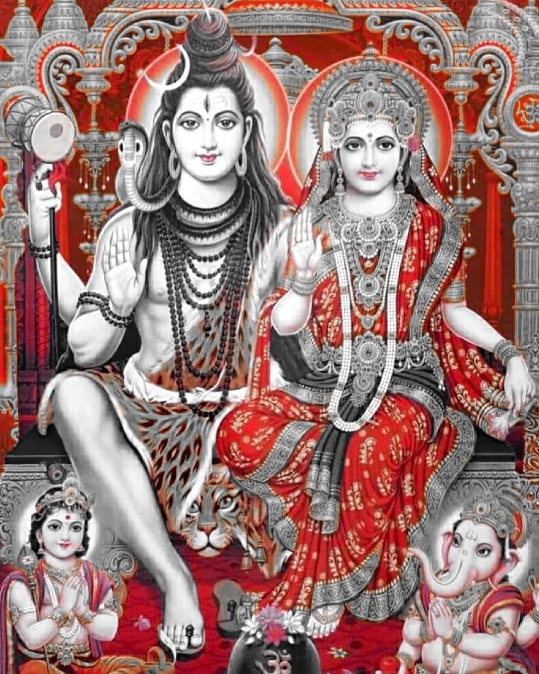 Lord Siva Family Wallpapers - Top Free Lord Siva Family Backgrounds ...