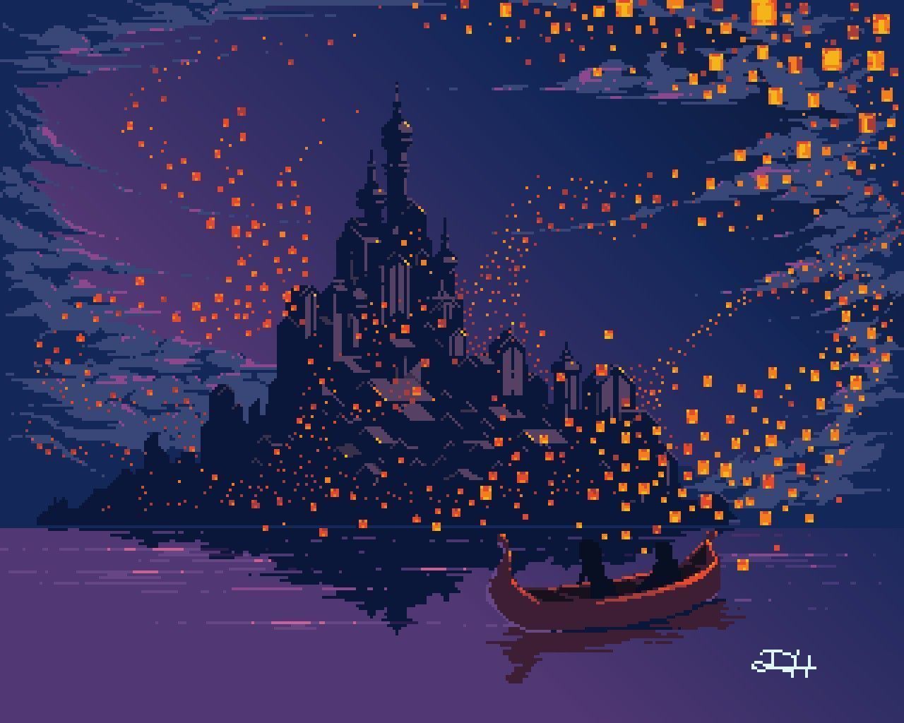 Pixel Art Night Wallpapers - Top Free Pixel Art Night Backgrounds ...