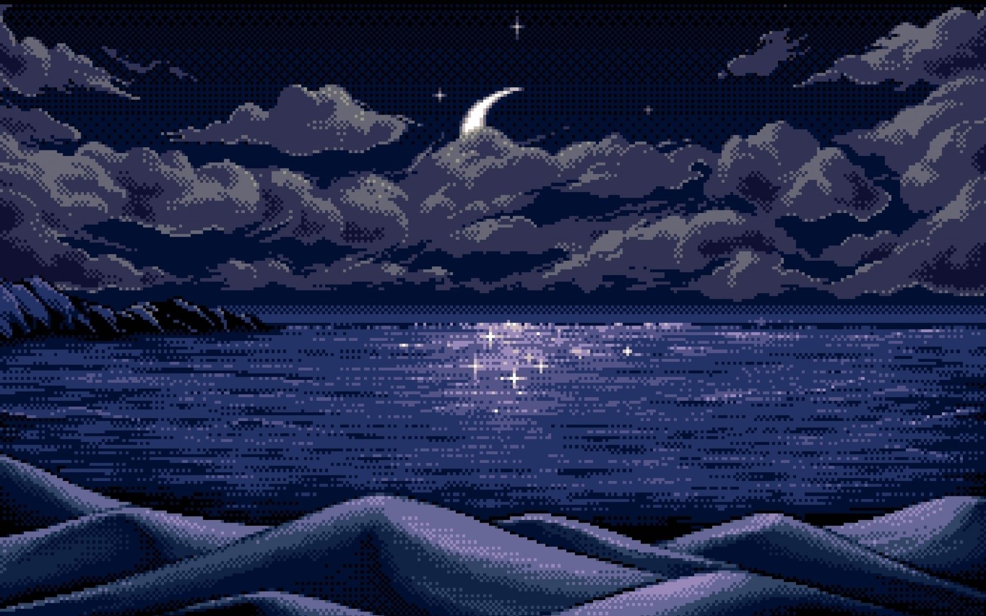 Pixel Art Night Wallpapers - Top Free Pixel Art Night Backgrounds ...
