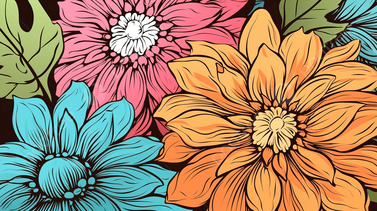 Flower Sketch Wallpapers - Top Free Flower Sketch Backgrounds ...