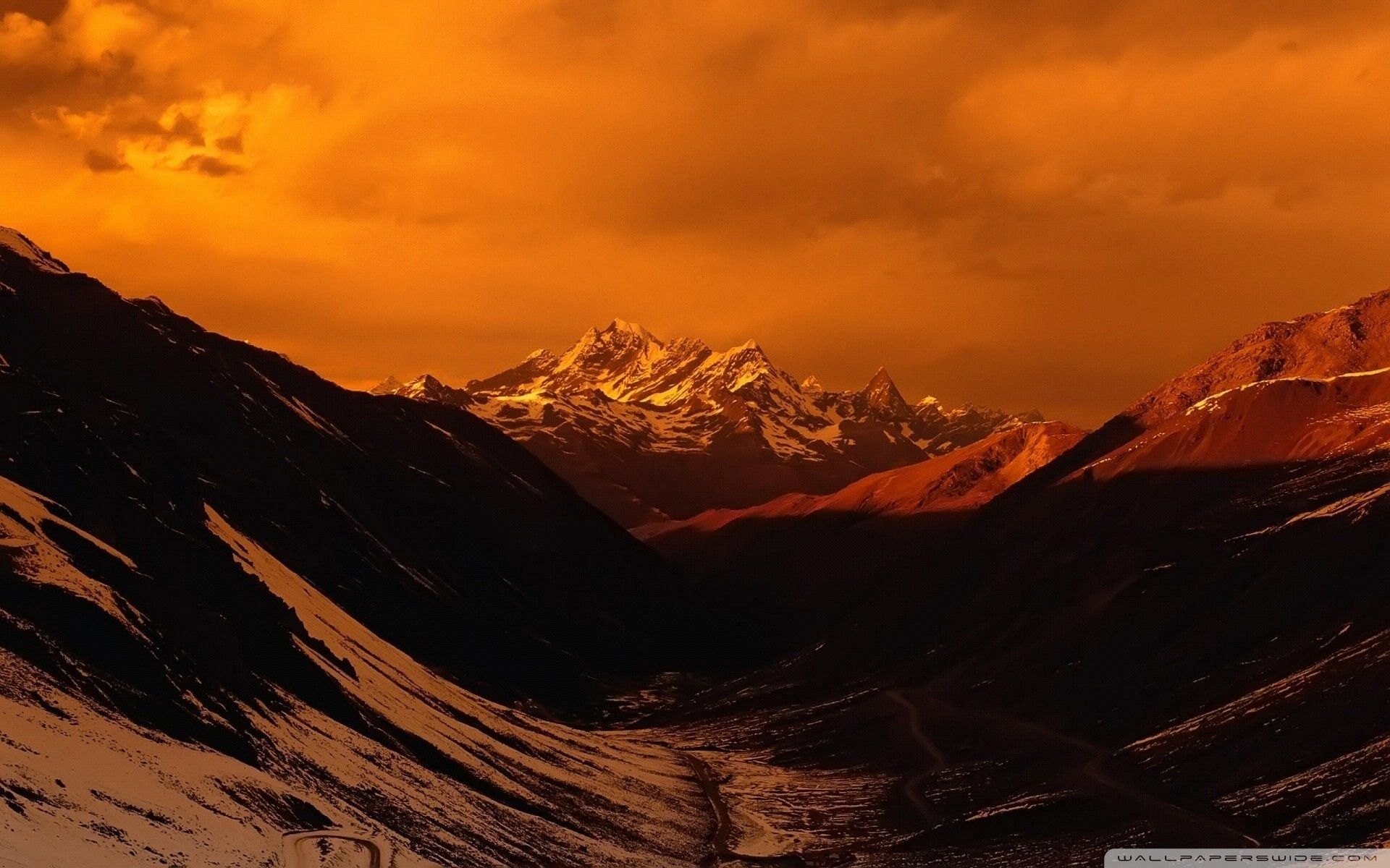 Orange Mountain Wallpapers - Top Free Orange Mountain Backgrounds ...