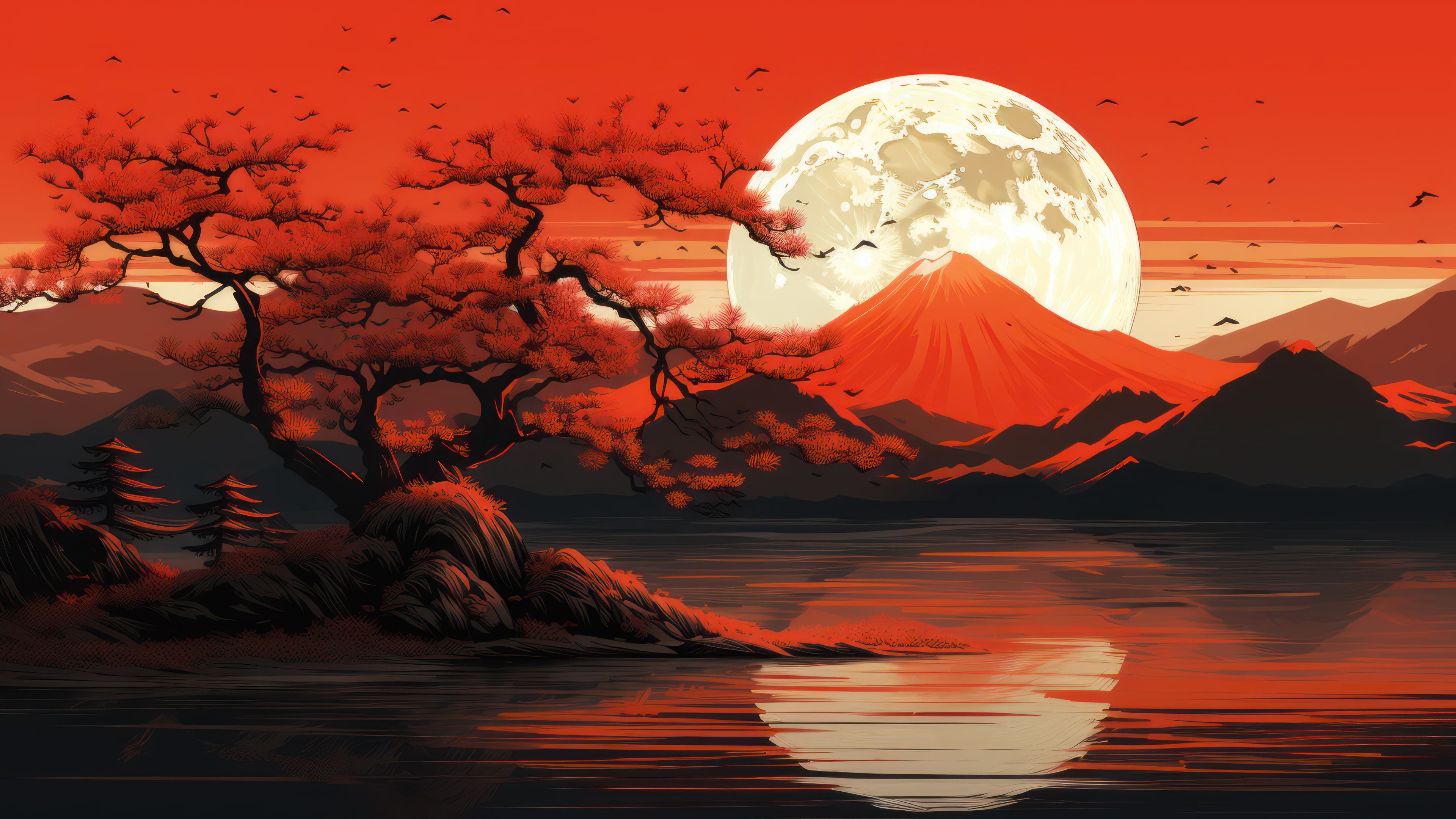 Orange Mountain Wallpapers - Top Free Orange Mountain Backgrounds ...