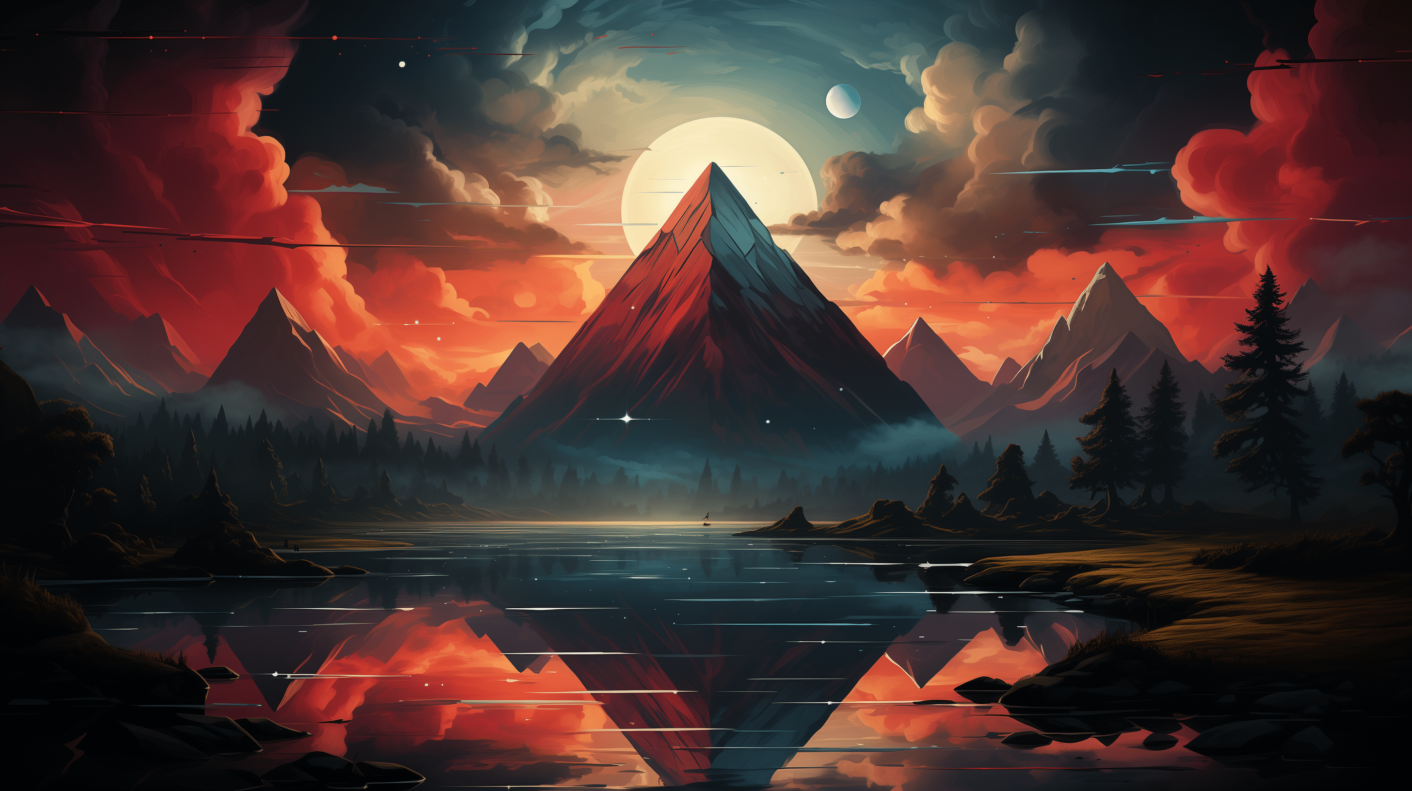 Orange Mountain Wallpapers - Top Free Orange Mountain Backgrounds - WallpaperAccess