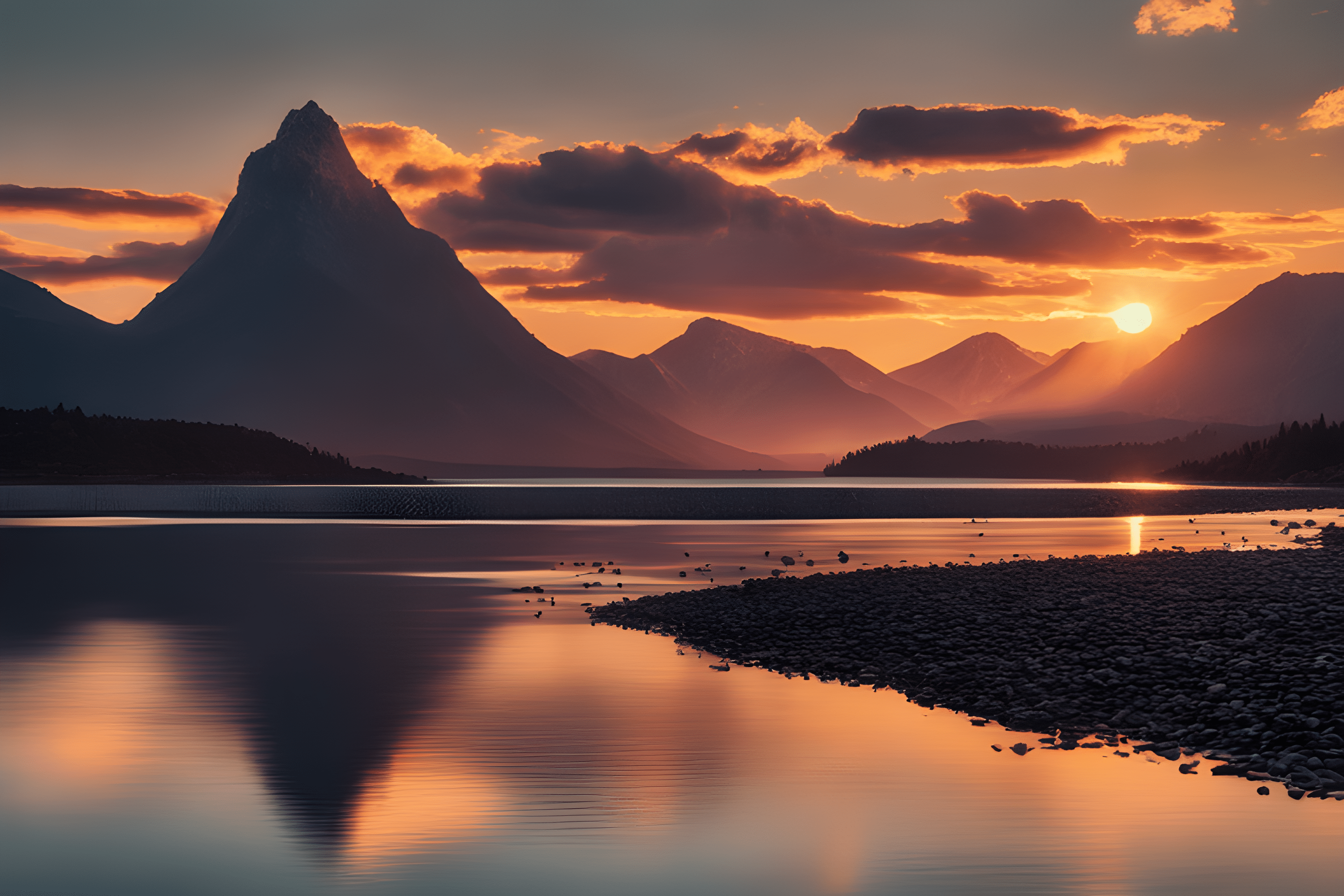 Orange Mountain Wallpapers - Top Free Orange Mountain Backgrounds ...