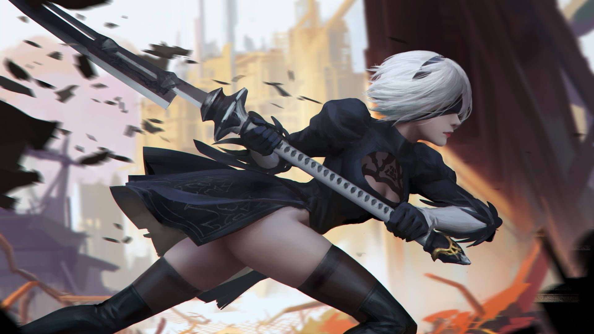 Nier 2B Wallpapers - Top Free Nier 2B Backgrounds - WallpaperAccess