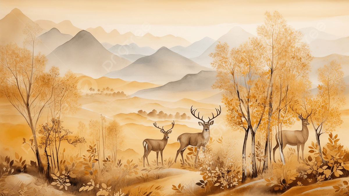 Deer Painting Wallpapers - Top Free Deer Painting Backgrounds ...