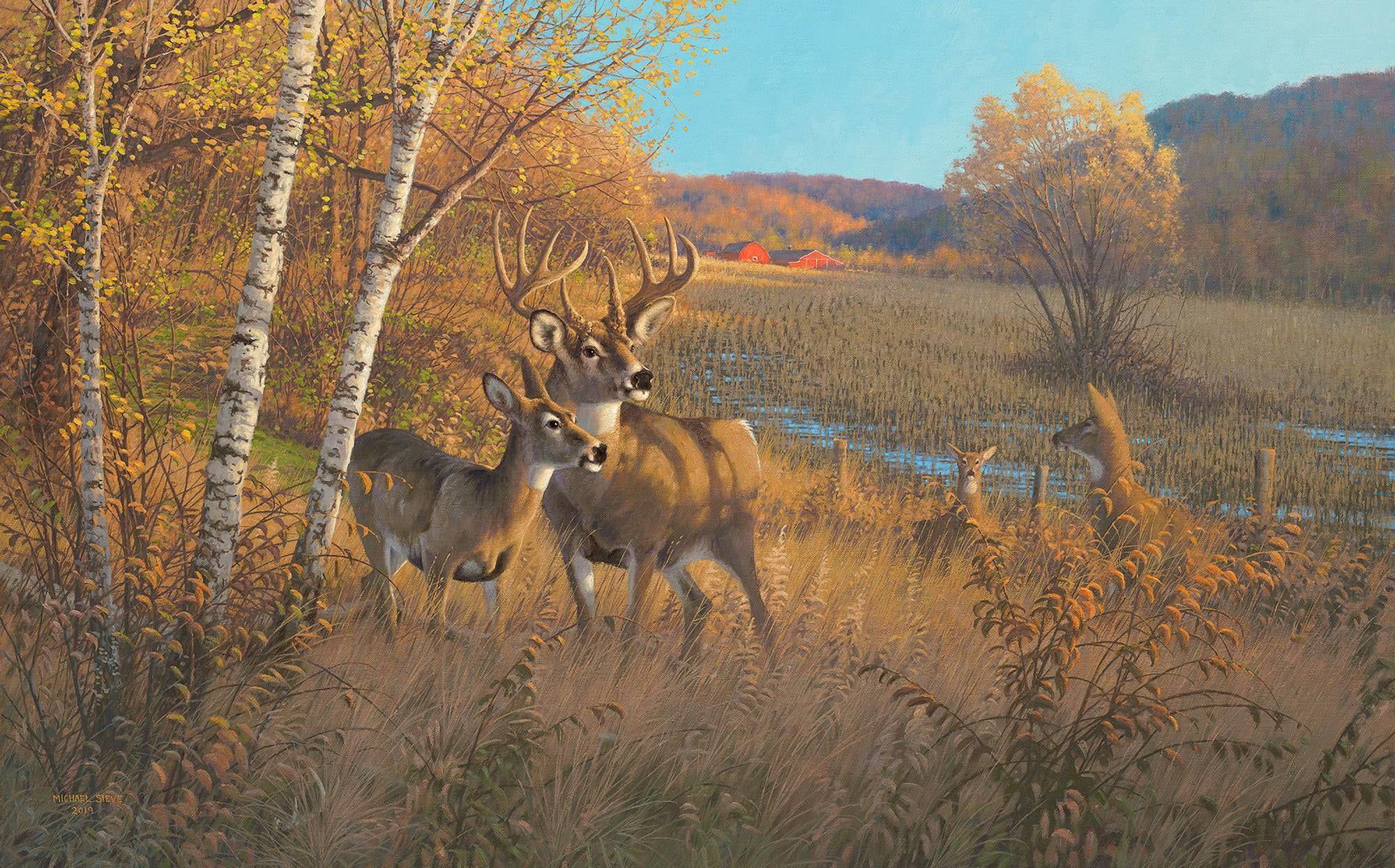 Deer Painting Wallpapers - Top Free Deer Painting Backgrounds ...