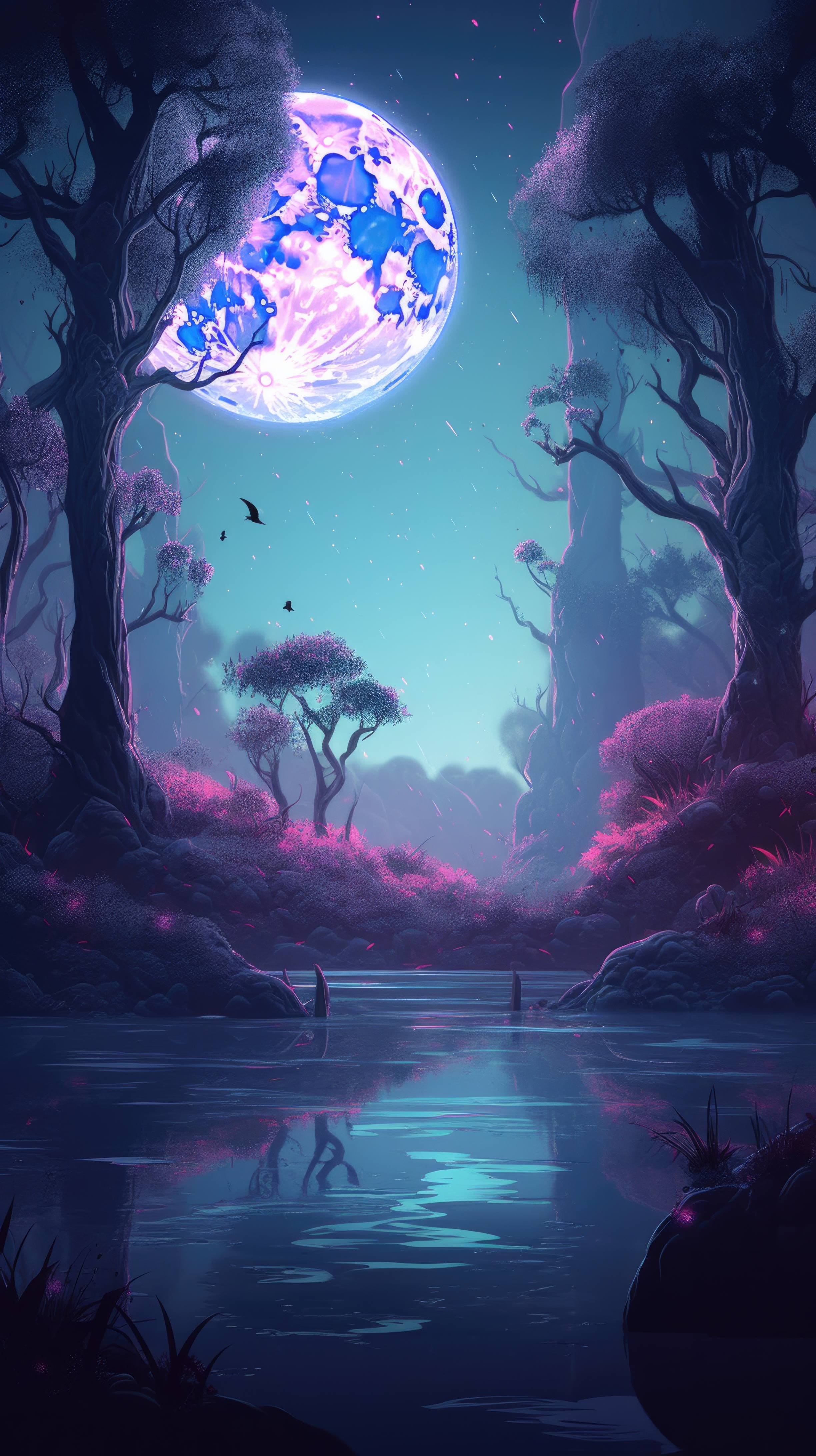 Moonlit Fantasy Wallpapers - Top Free Moonlit Fantasy Backgrounds ...