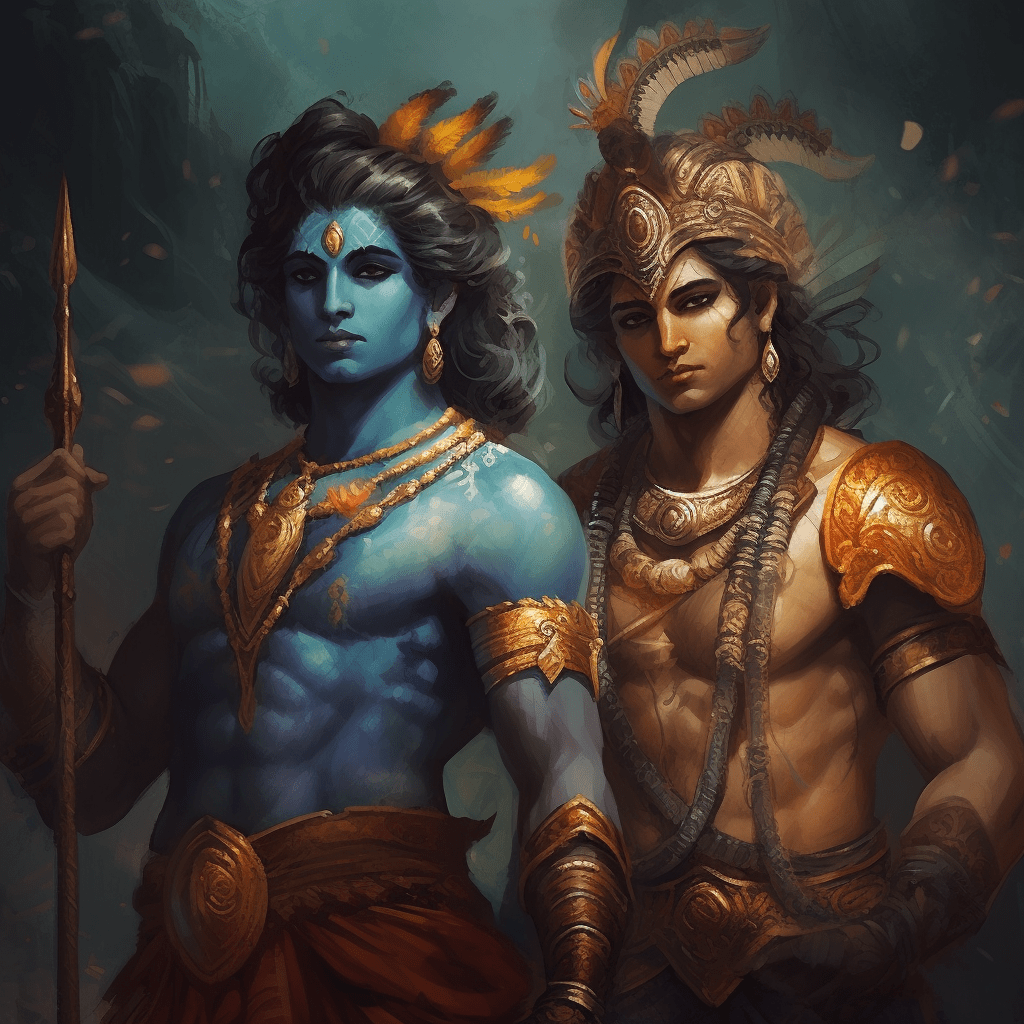 Warrior Krishna Wallpapers - Top Free Warrior Krishna Backgrounds ...