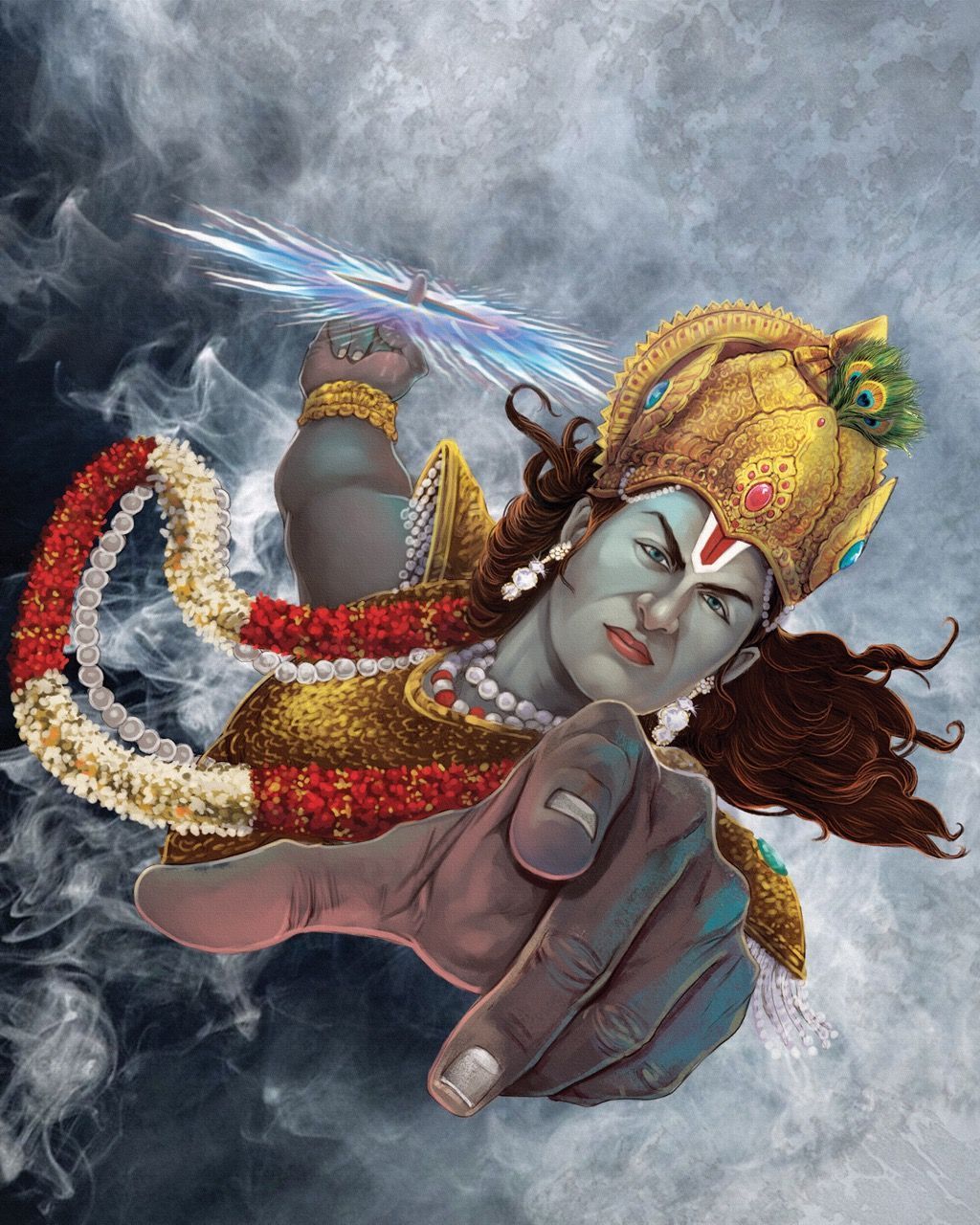 Warrior Krishna Wallpapers - Top Free Warrior Krishna Backgrounds ...