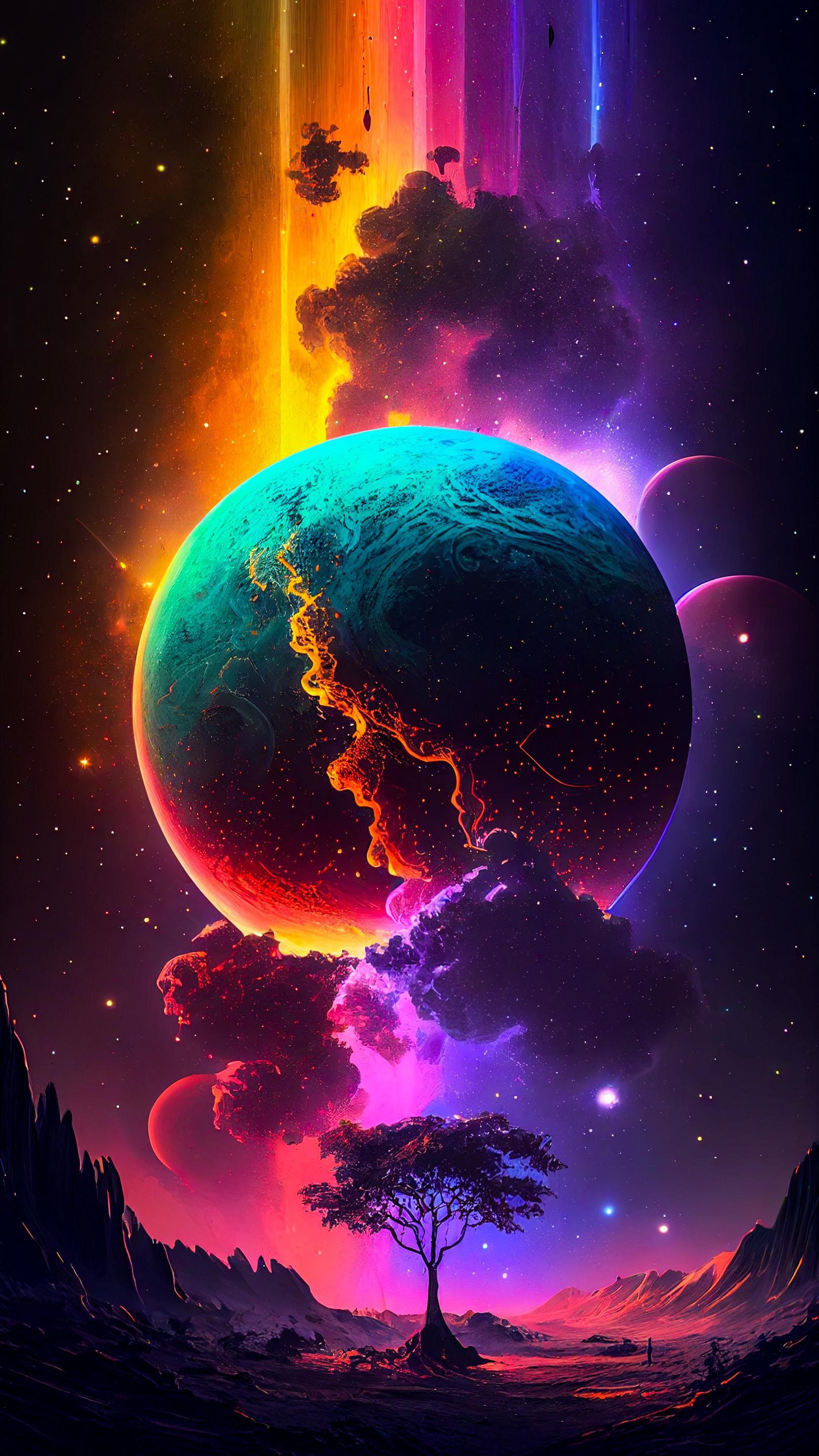 Colourful Space Wallpapers - Top Free Colourful Space Backgrounds ...
