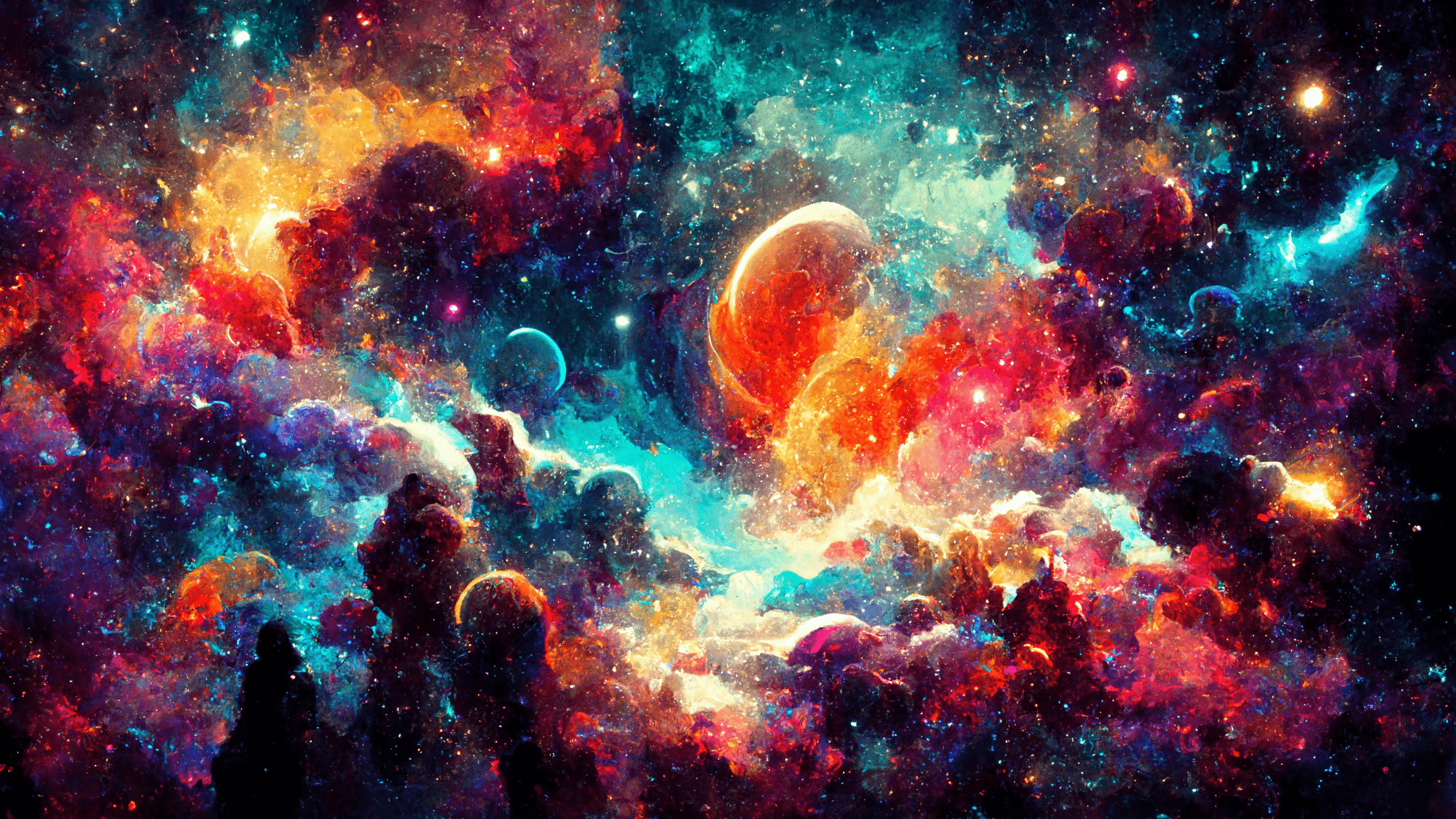 Colourful Space Wallpapers - Top Free Colourful Space Backgrounds ...