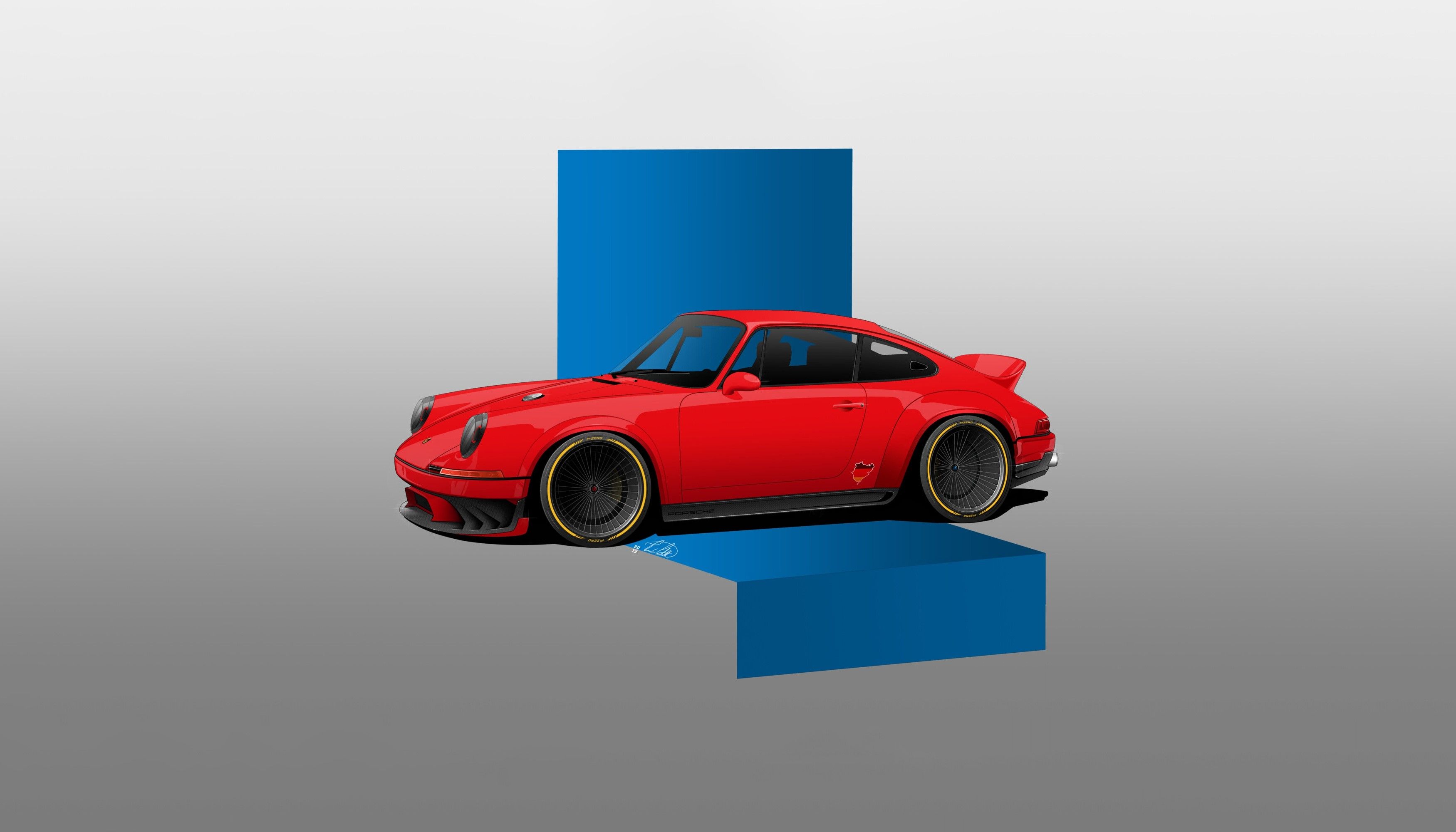 Minimalist Porsche Wallpapers - Top Free Minimalist Porsche Backgrounds ...