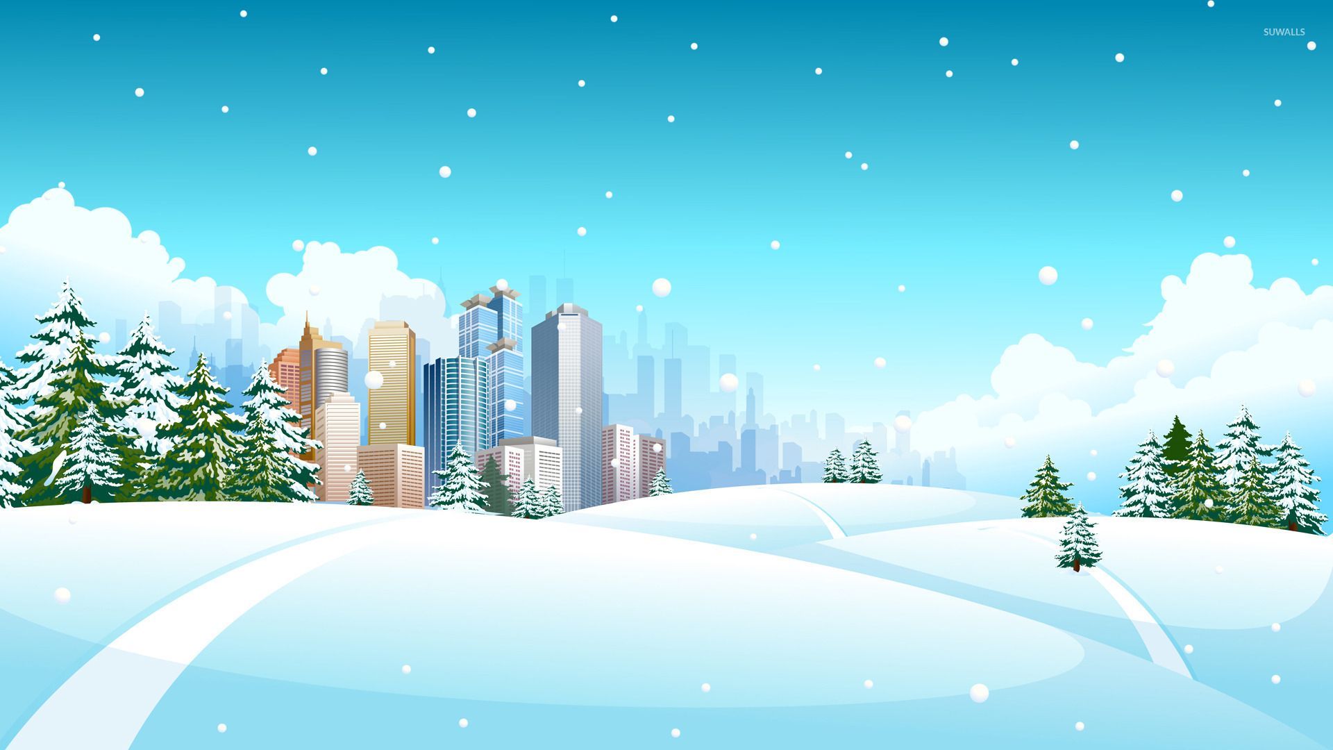 Winter Vector Wallpapers - Top Free Winter Vector Backgrounds ...