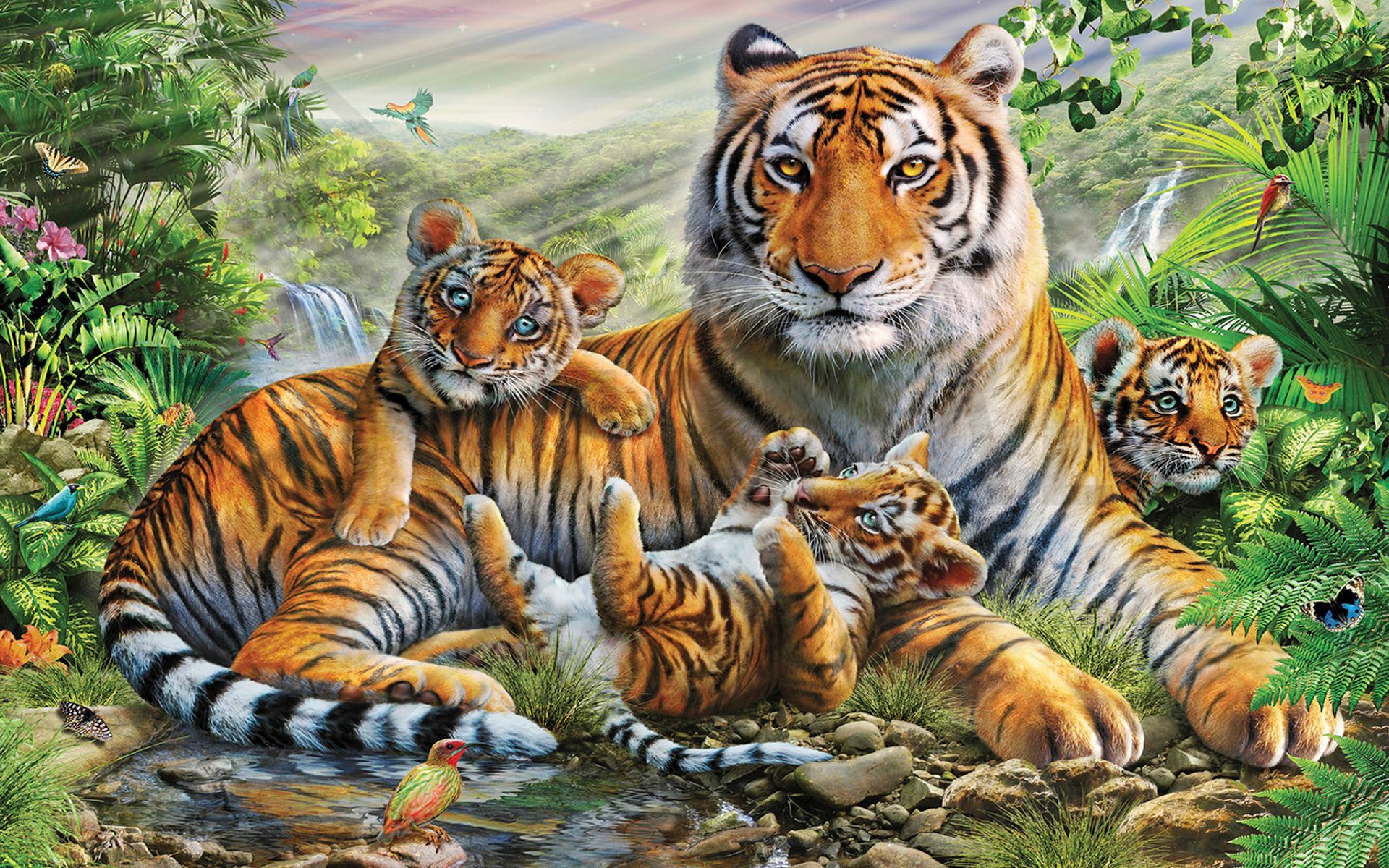 Tiger Family Wallpapers - Top Free Tiger Family Backgrounds ...