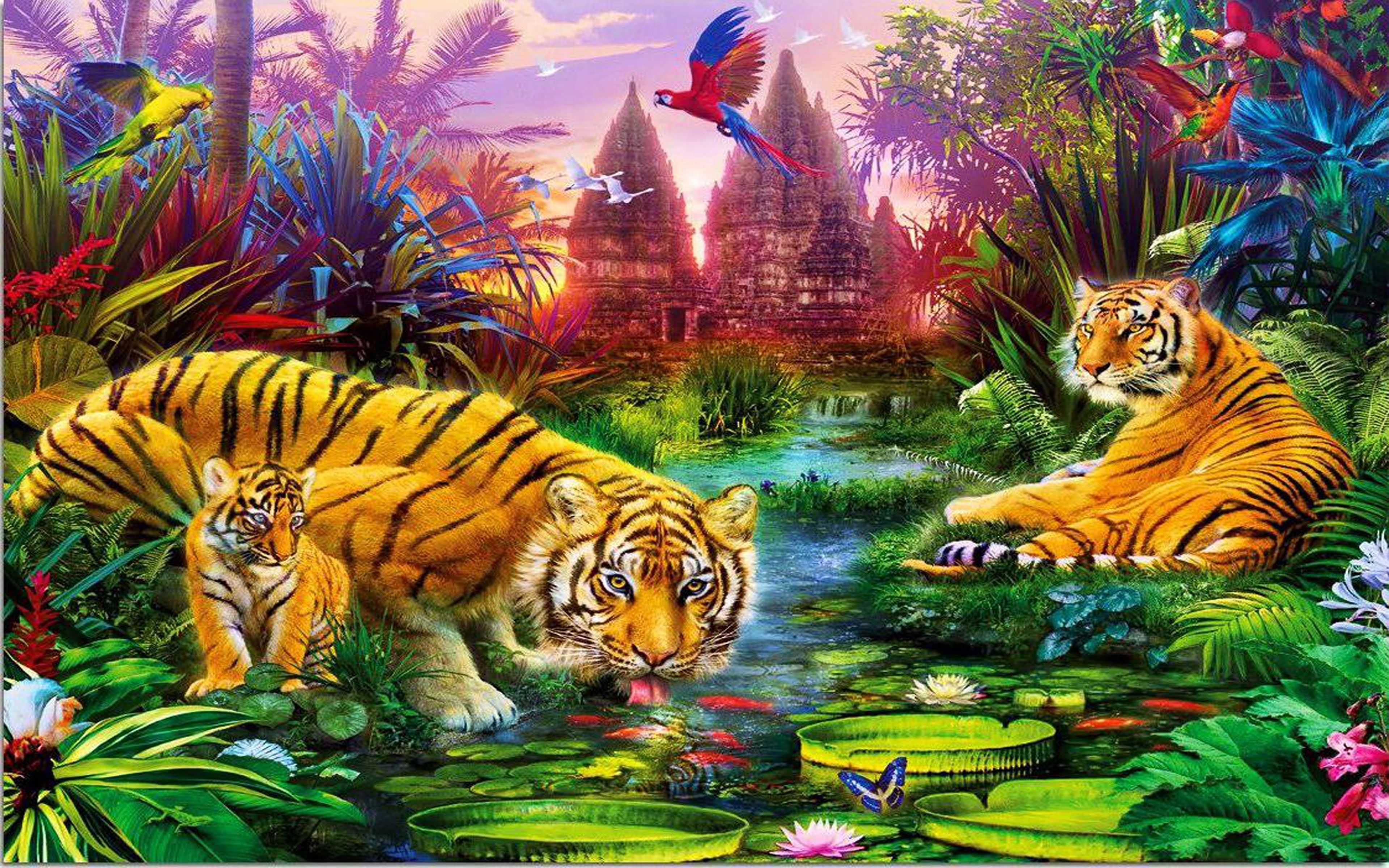 Tiger Family Wallpapers - Top Free Tiger Family Backgrounds ...