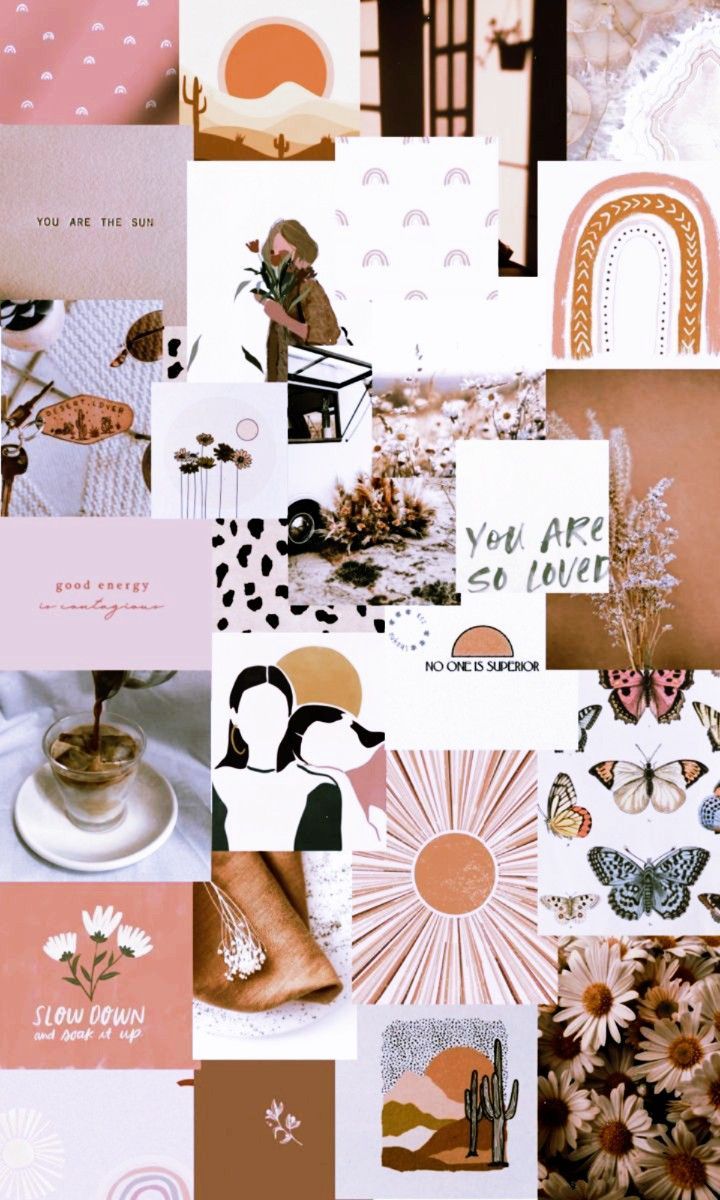 Boho Collage Wallpapers - Top Free Boho Collage Backgrounds ...