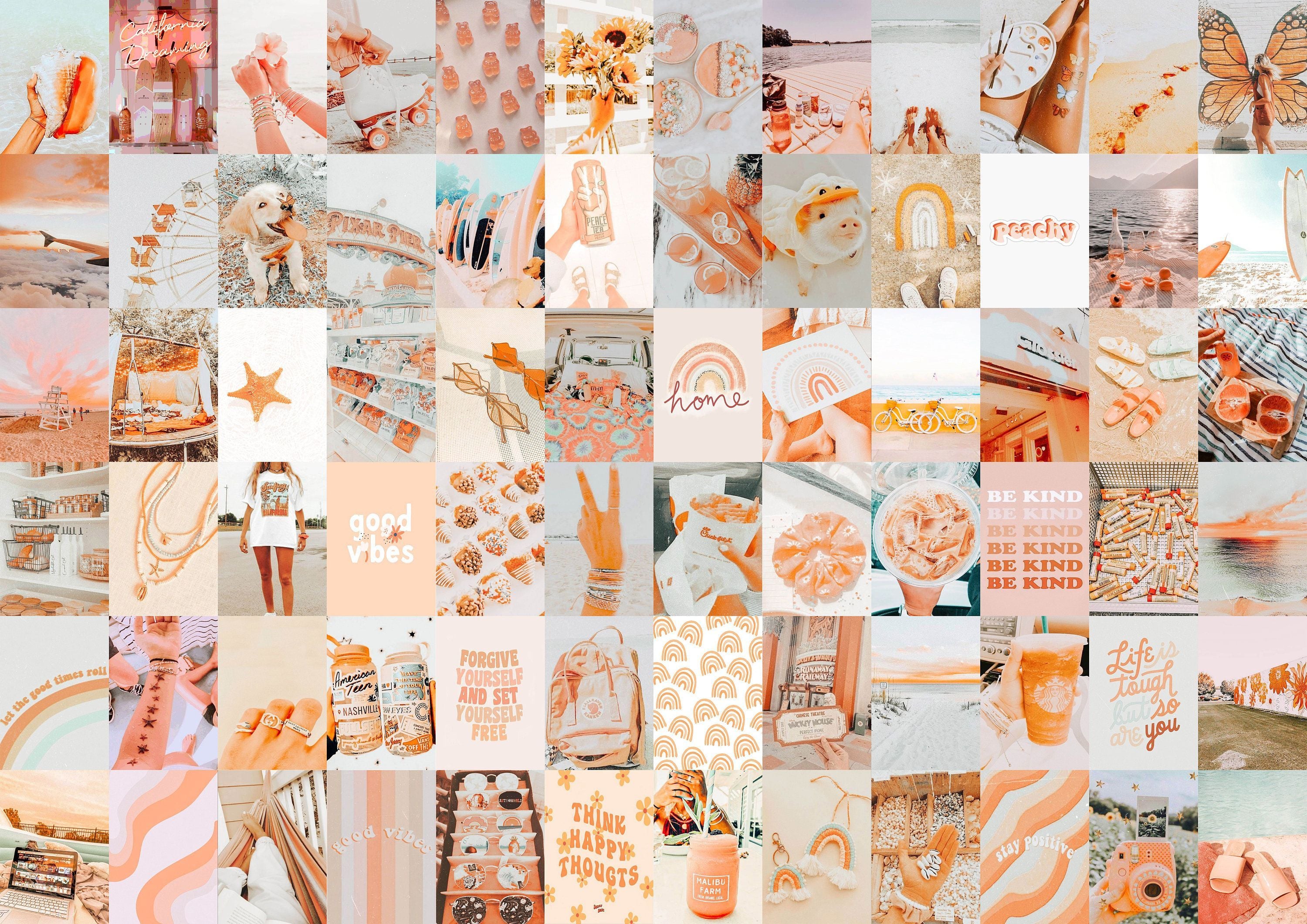 Peach Collage Wallpapers - Top Free Peach Collage Backgrounds ...