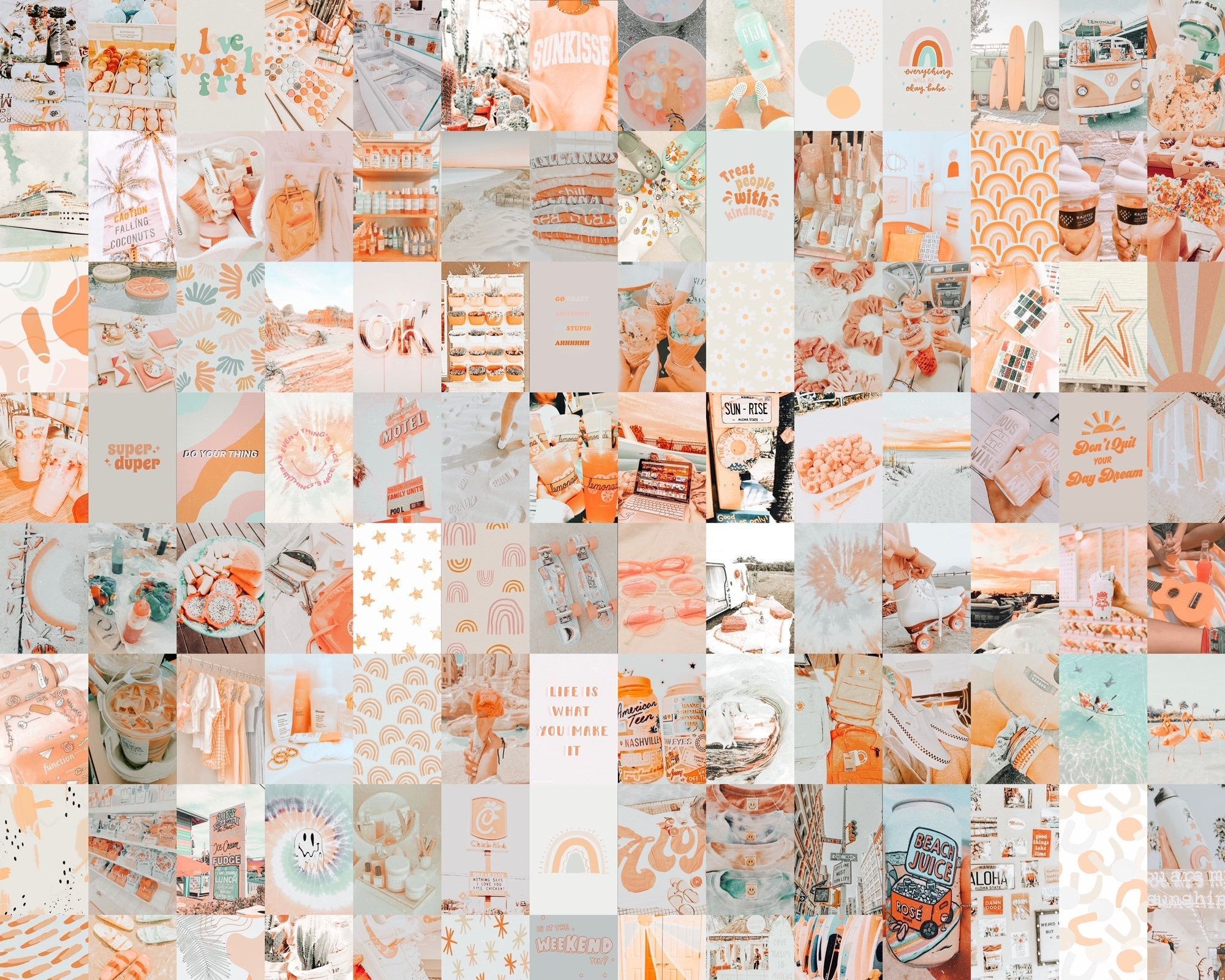 Peach Collage Wallpapers - Top Free Peach Collage Backgrounds ...