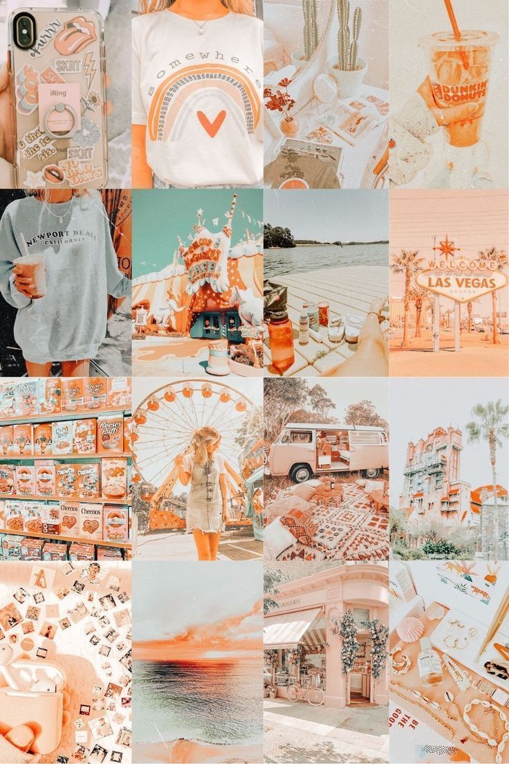 Peach Collage Wallpapers - Top Free Peach Collage Backgrounds ...