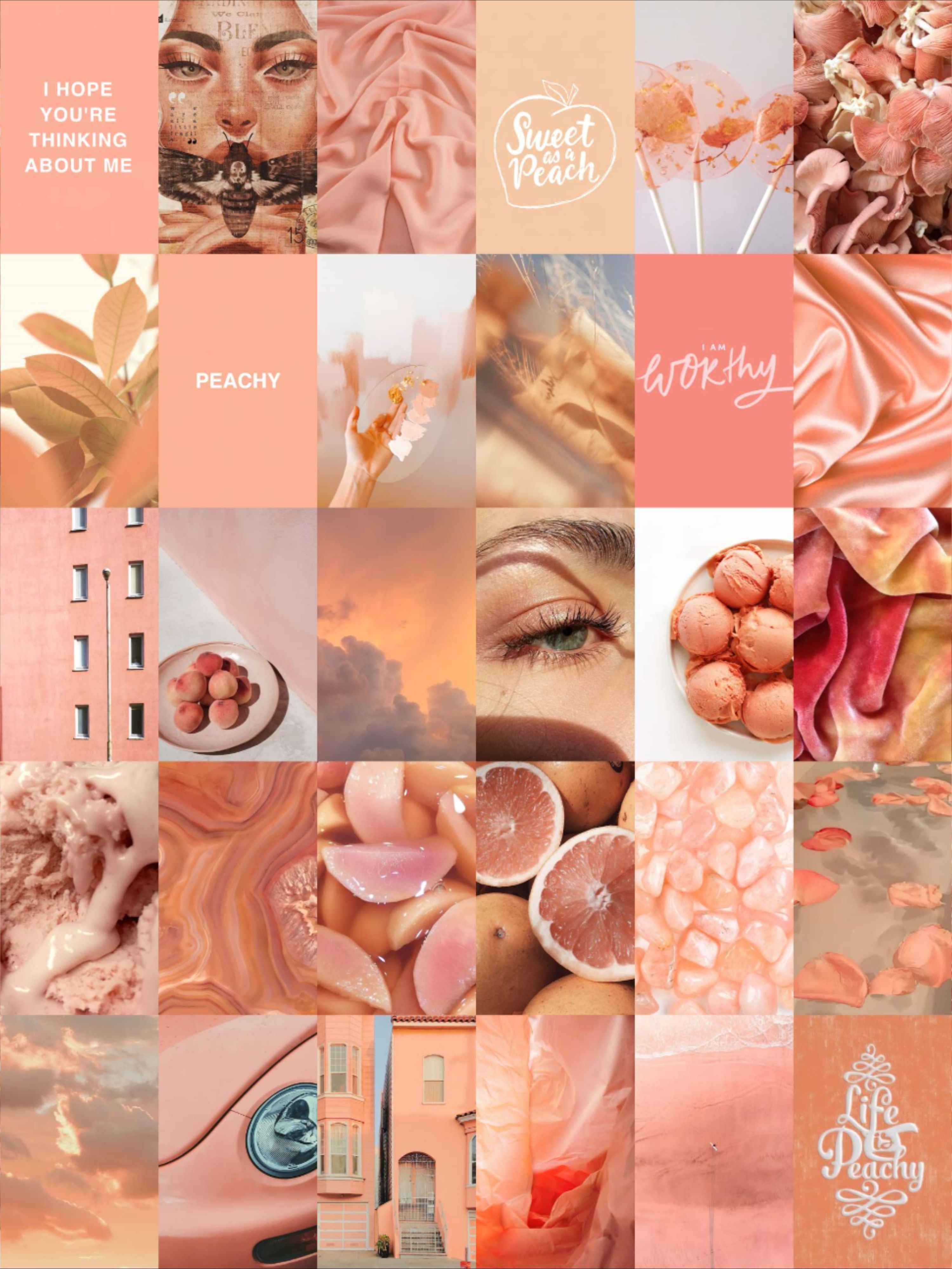Peach Collage Wallpapers - Top Free Peach Collage Backgrounds ...