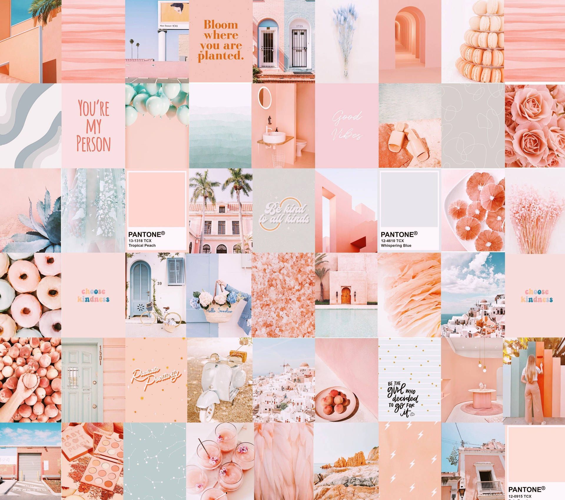 Peach Collage Wallpapers - Top Free Peach Collage Backgrounds ...
