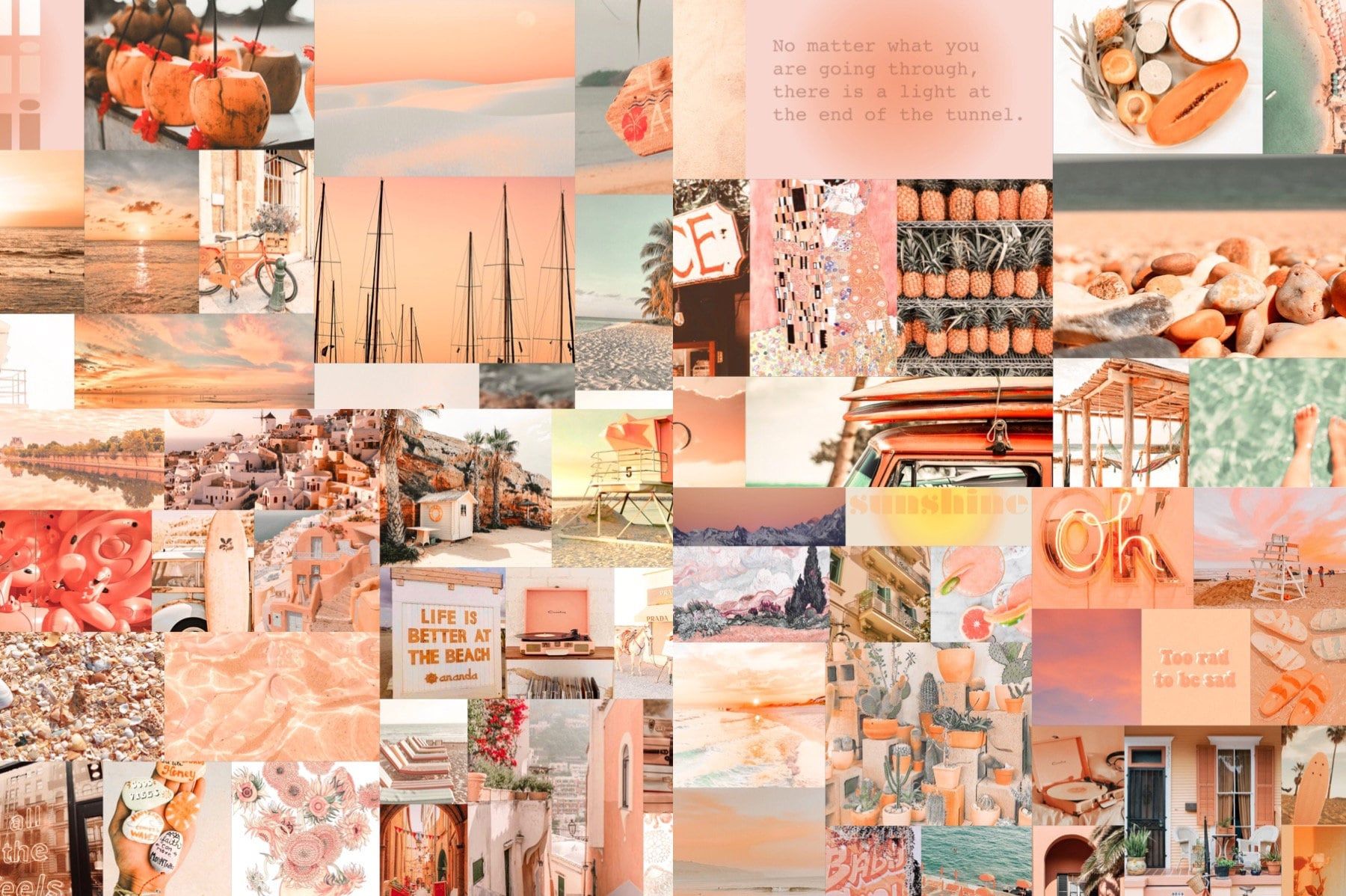 Peach Collage Wallpapers - Top Free Peach Collage Backgrounds ...