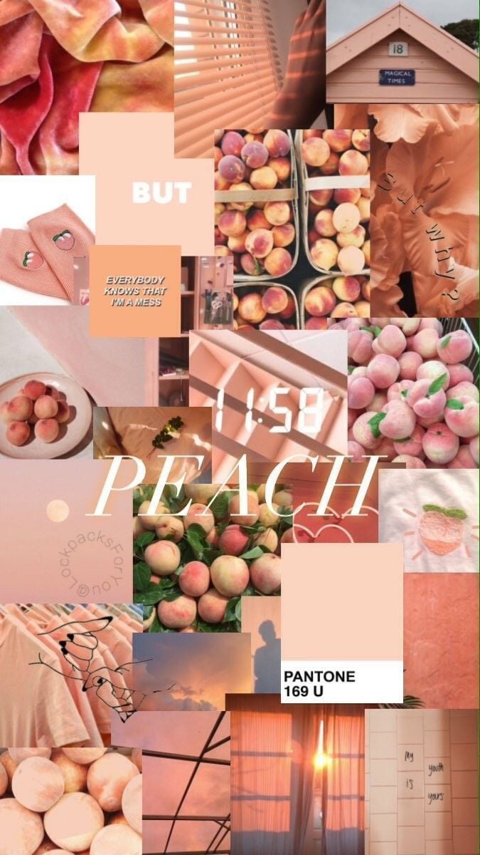 Peach Collage Wallpapers - Top Free Peach Collage Backgrounds ...