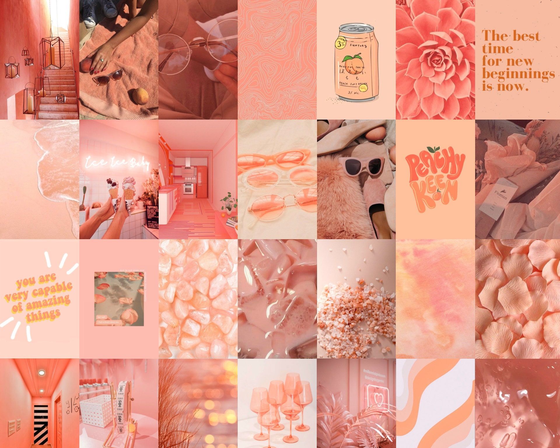 Peach Collage Wallpapers - Top Free Peach Collage Backgrounds ...