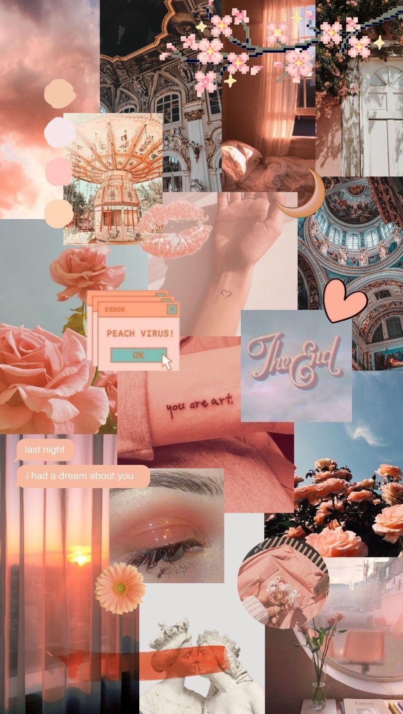 Peach Collage Wallpapers - Top Free Peach Collage Backgrounds ...