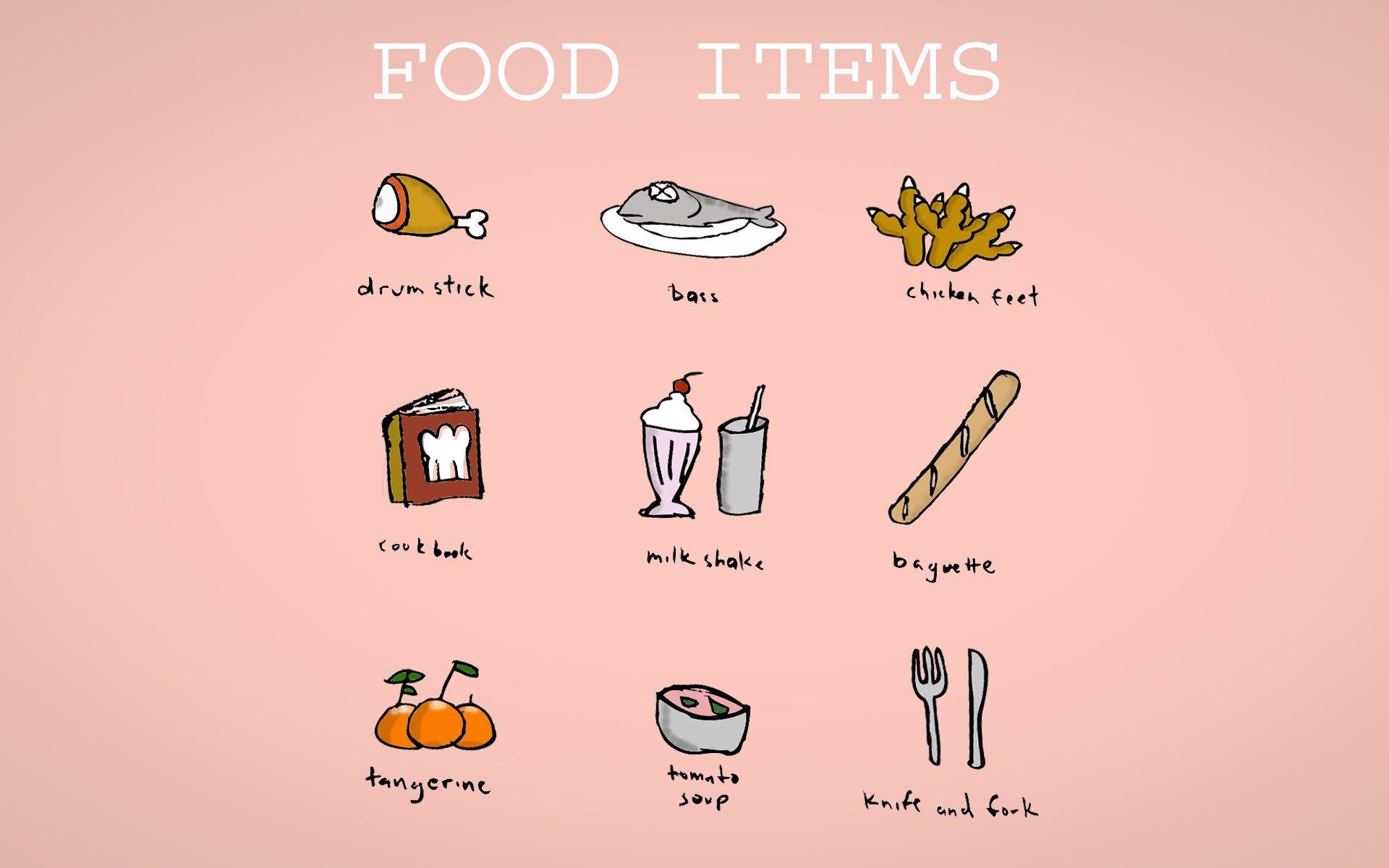 Food Items Wallpapers - Top Free Food Items Backgrounds - WallpaperAccess