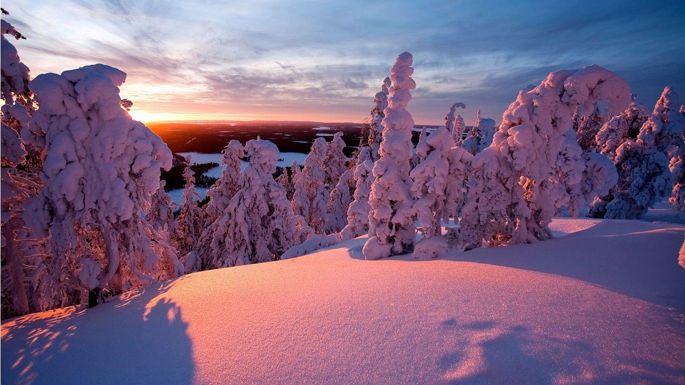 Snowy Landscape Wallpapers - Top Free Snowy Landscape Backgrounds ...