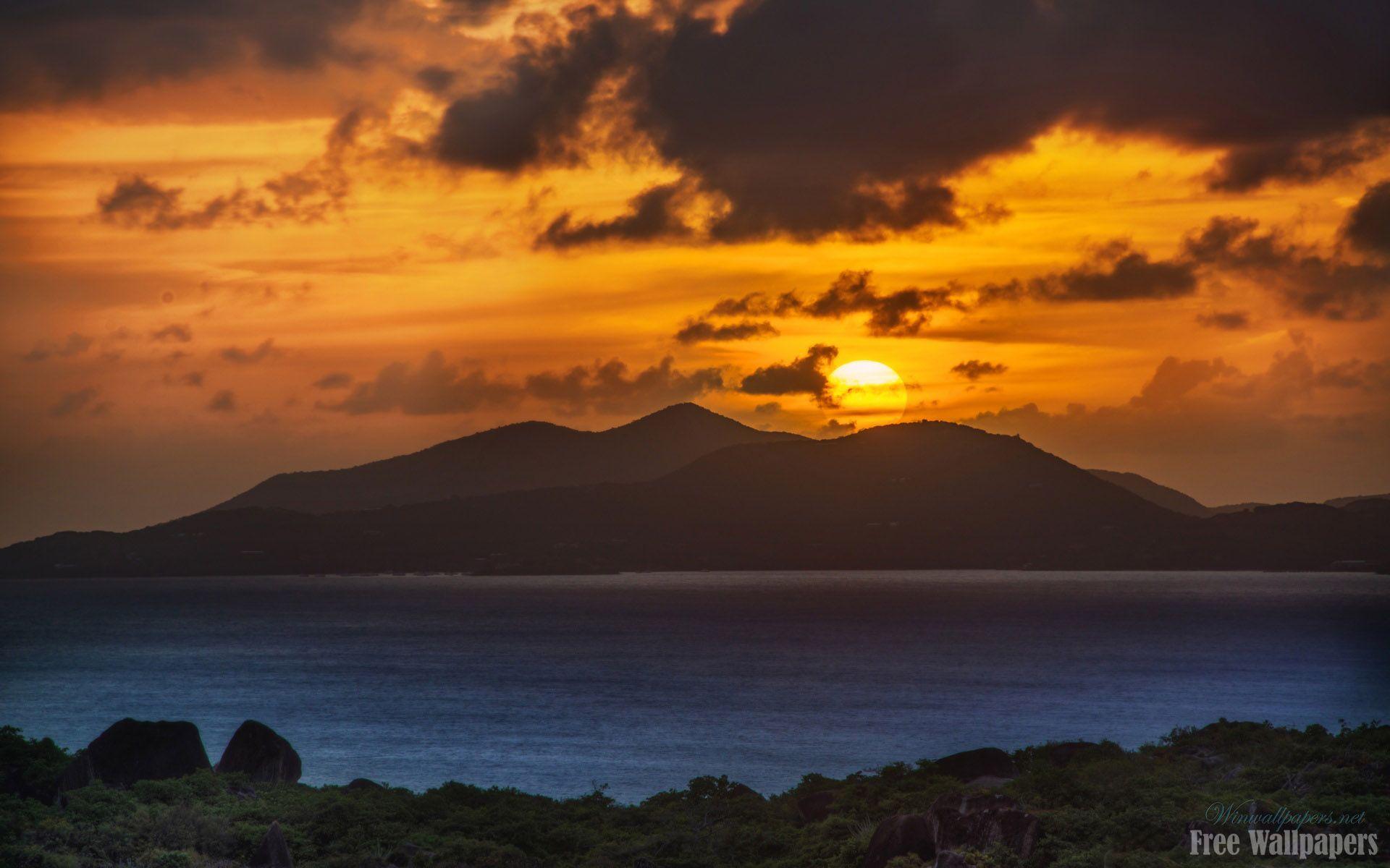 Island Sunset Wallpapers - Top Free Island Sunset Backgrounds ...