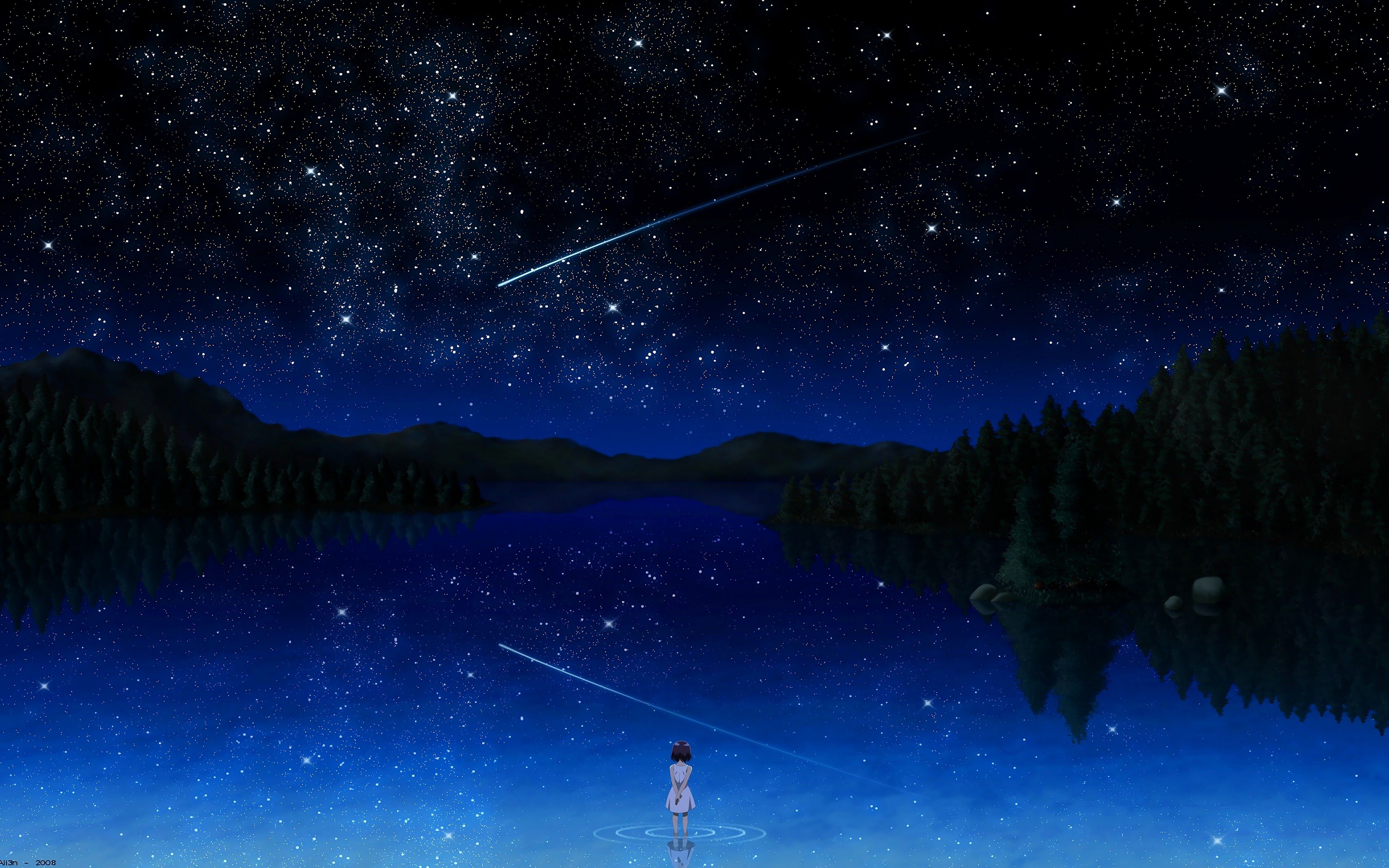 Anime Night Landscape Wallpapers - Top Free Anime Night Landscape ...