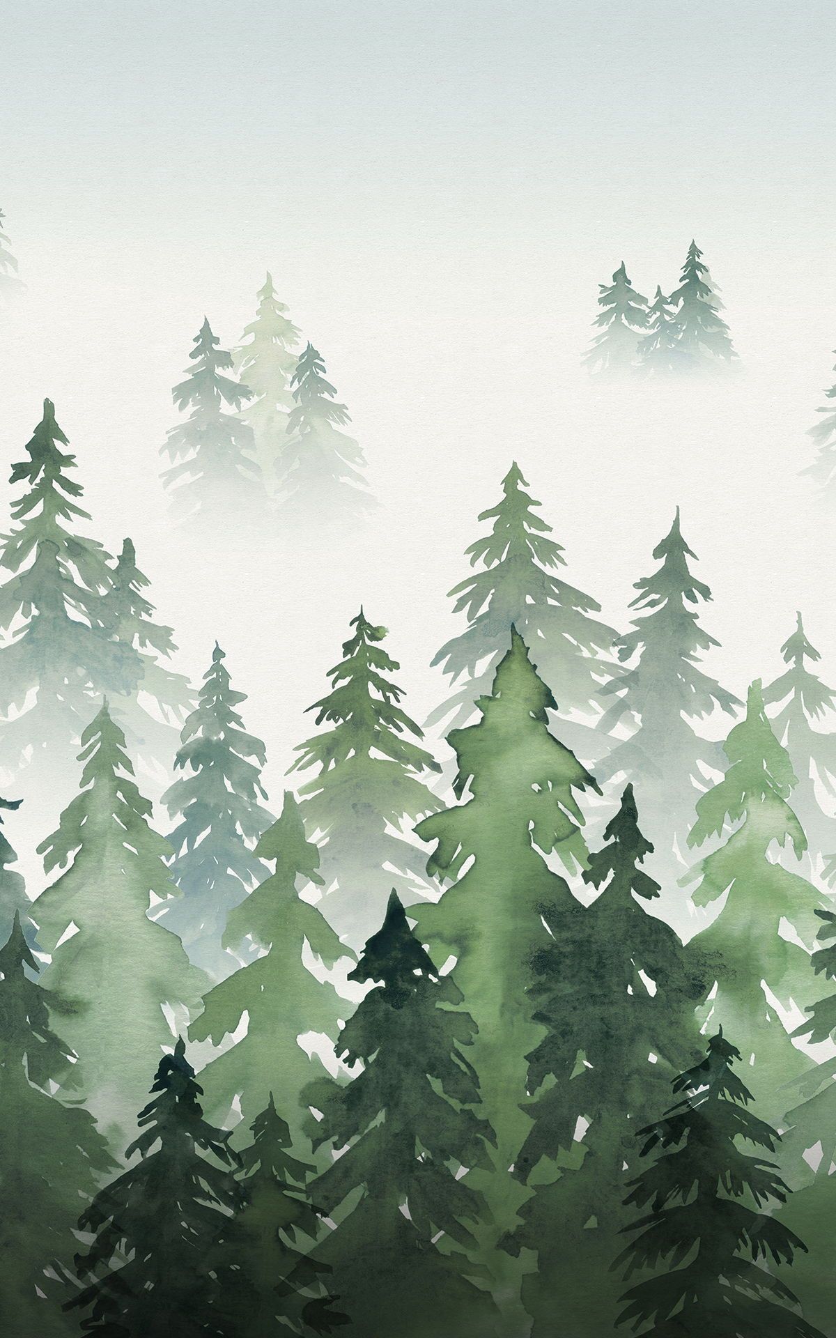 Forest Watercolor Wallpapers - Top Free Forest Watercolor Backgrounds ...