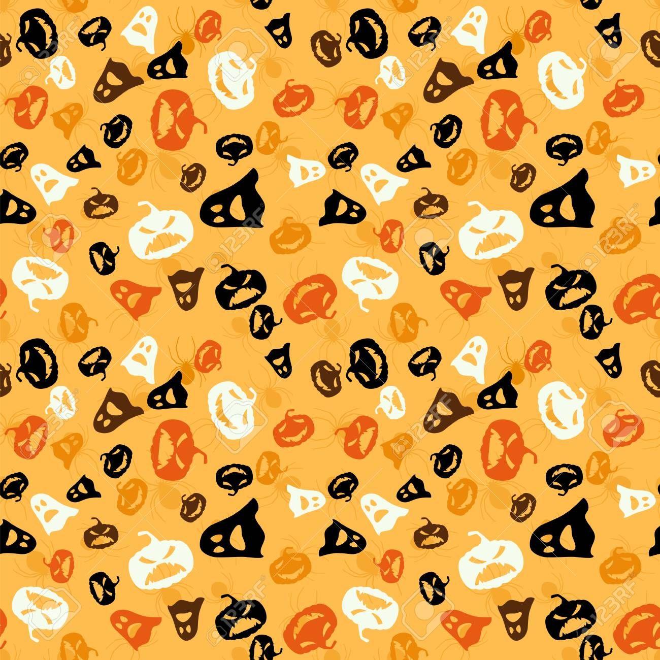 Halloween Pattern Wallpapers - Top Free Halloween Pattern Backgrounds ...