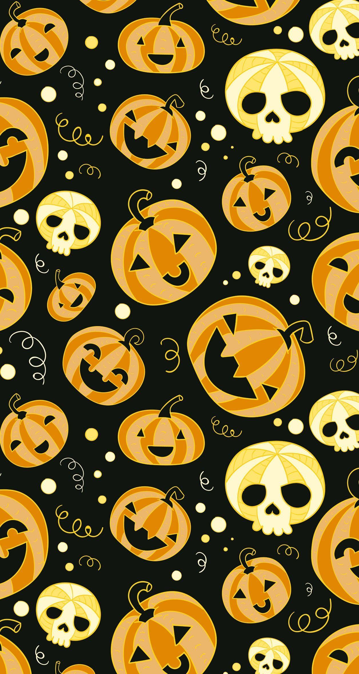 Halloween Pattern Wallpapers - Top Free Halloween Pattern Backgrounds ...