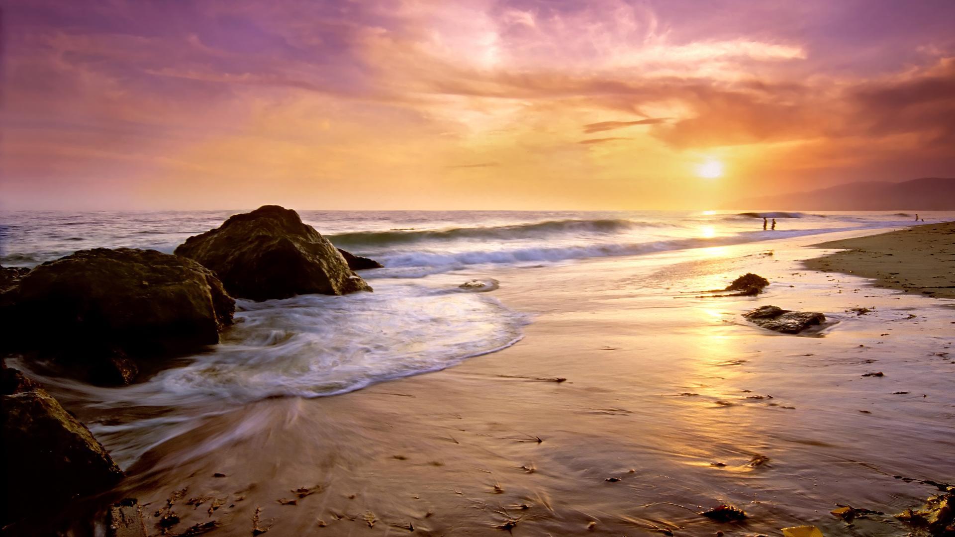 California Beach Sunset Wallpapers - Top Free California Beach Sunset ...