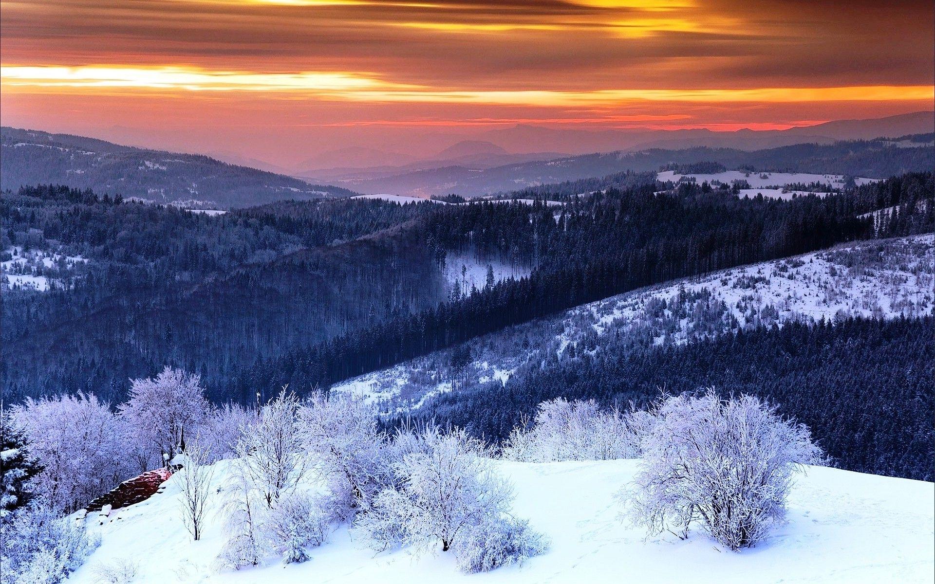 Winter Sunrise Nature Wallpapers - Top Free Winter Sunrise Nature ...