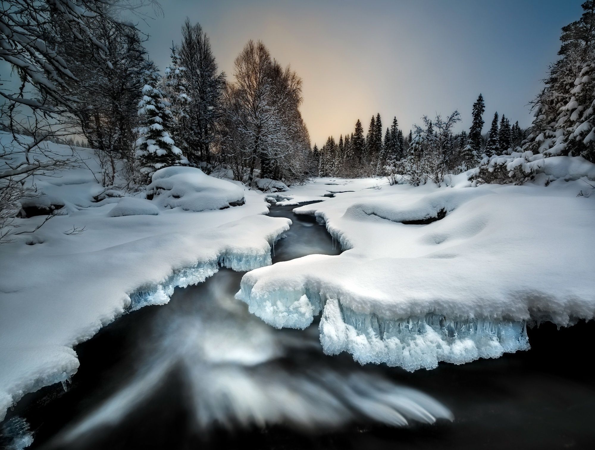 Snow River Wallpapers - Top Free Snow River Backgrounds - WallpaperAccess