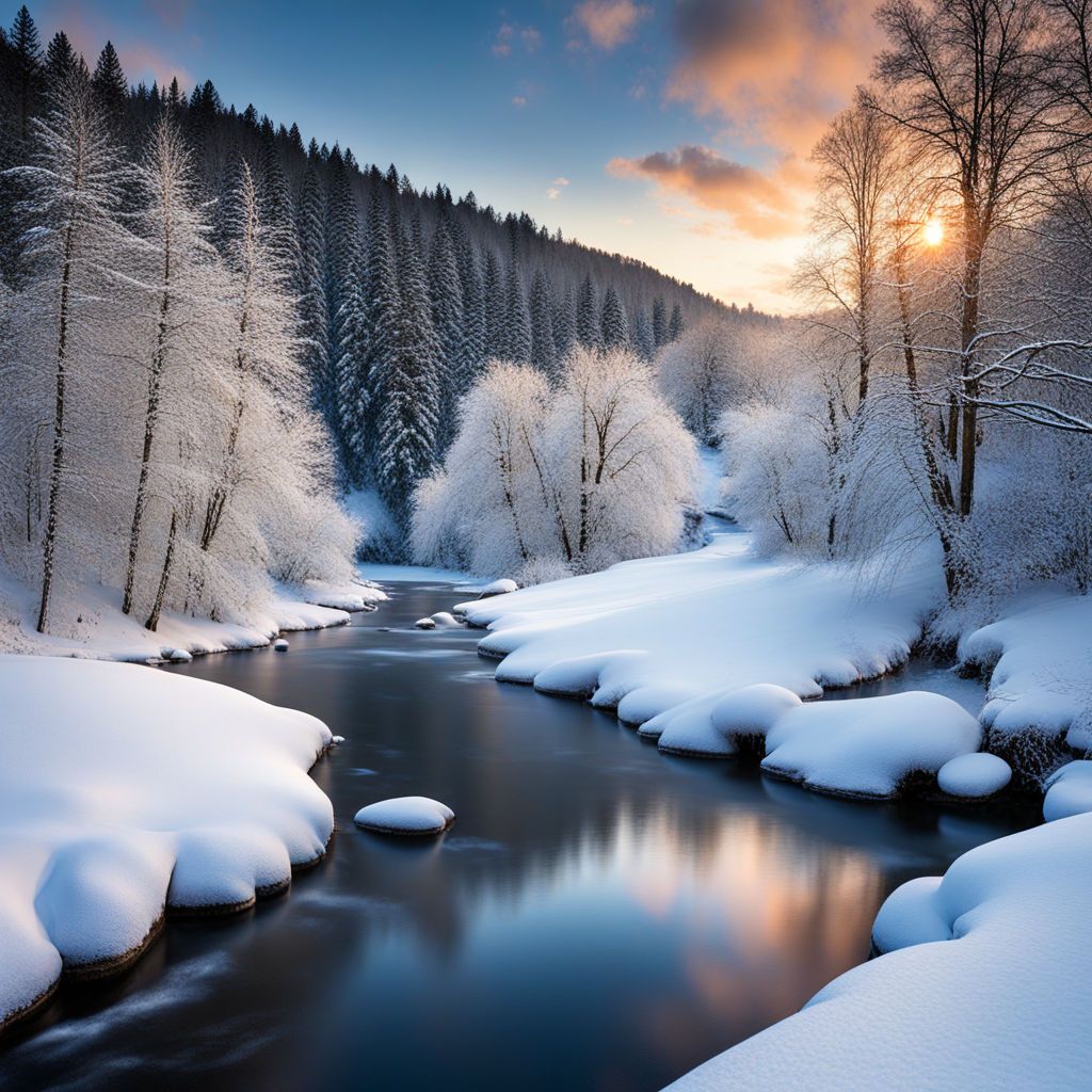 Snow River Wallpapers - Top Free Snow River Backgrounds - WallpaperAccess