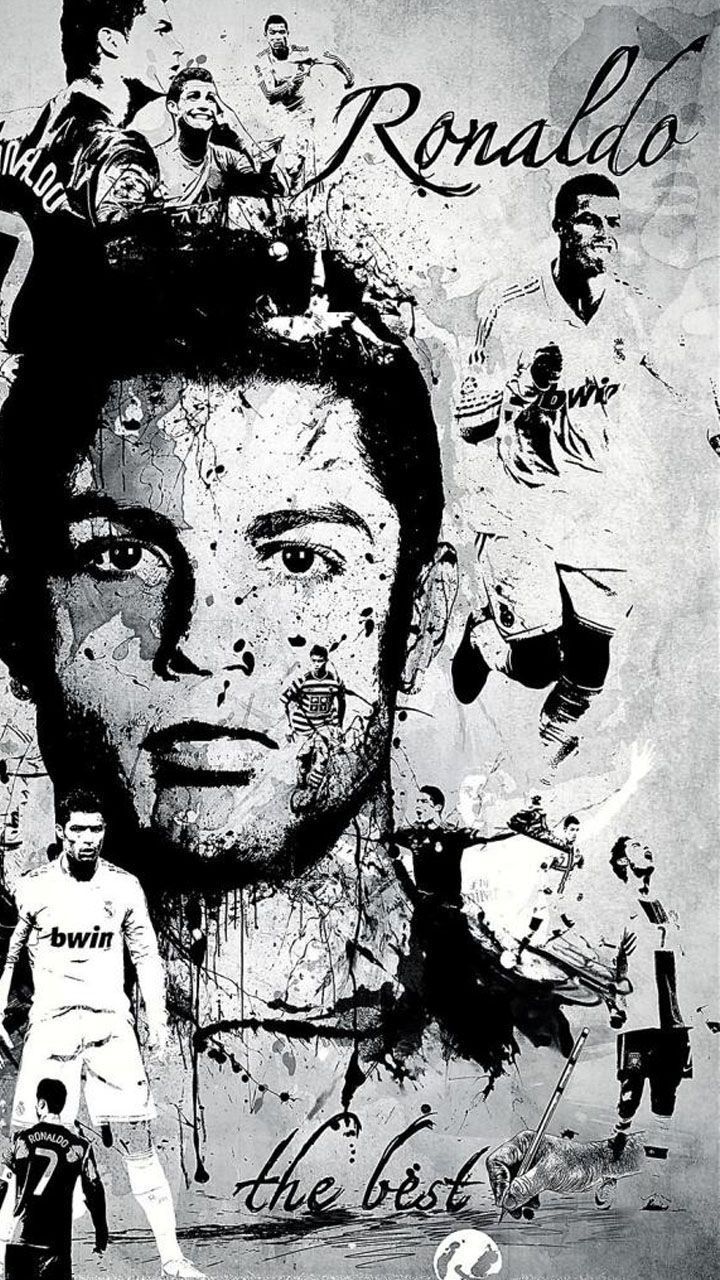 Ronaldo Black and White Wallpapers - Top Free Ronaldo Black and White ...