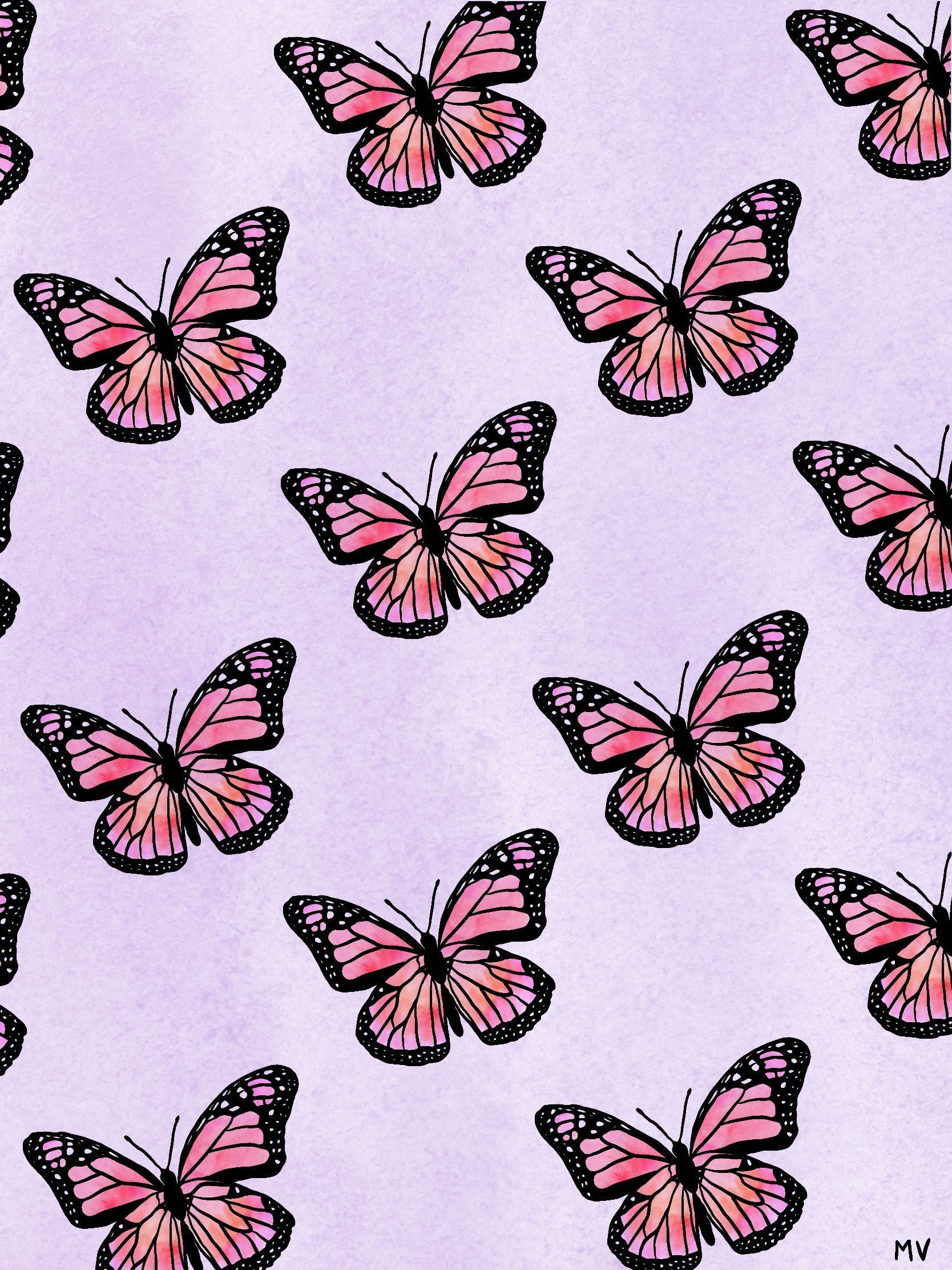 Butterfly Drawing Wallpapers - Top Free Butterfly Drawing Backgrounds ...